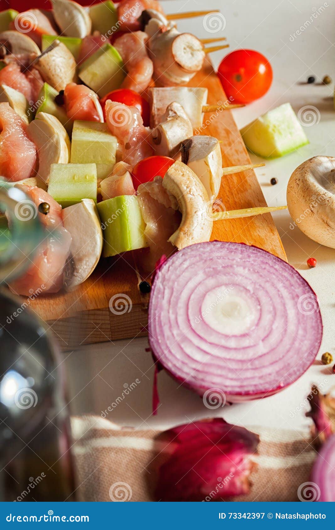 Turkey Skewers stock image. Image of barbeque, eating - 73342397