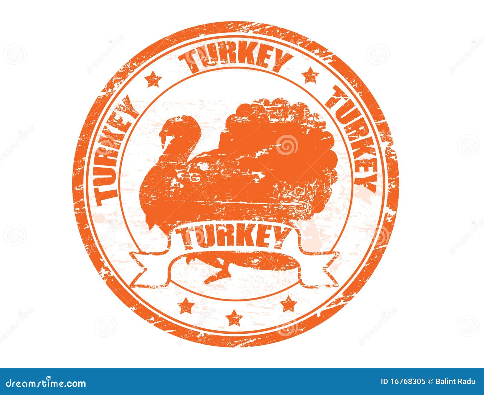 Turkey stamp stock vector. Illustration of quality, dirty - 16768305