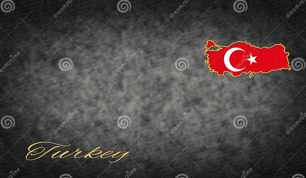 Turkey Symbols, Map of Turkey Stock Image - Image of mosque, heritage ...