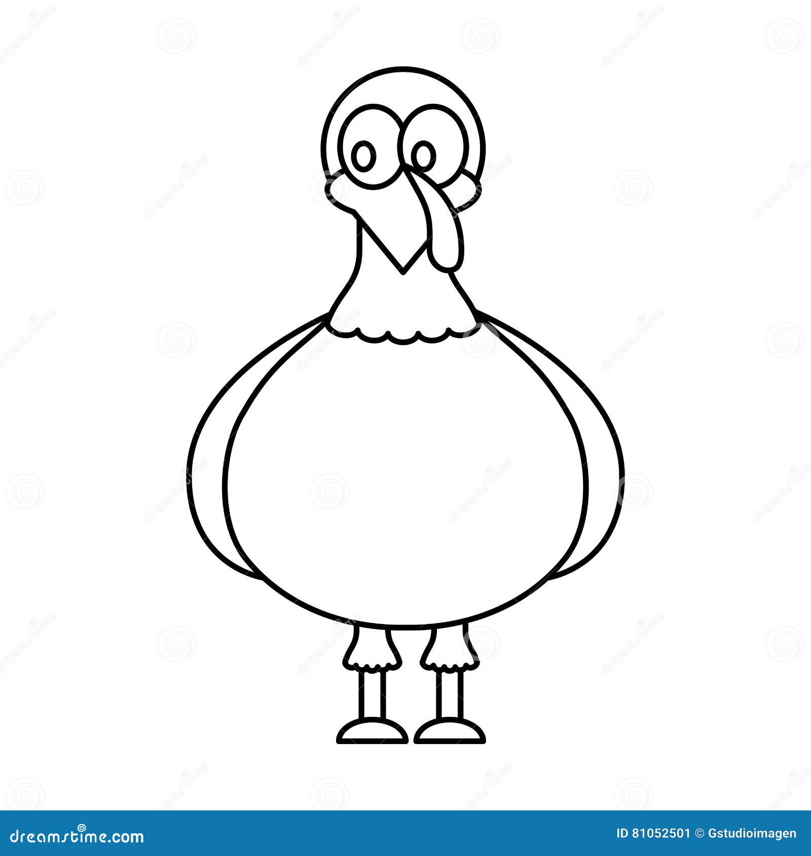 Turkey Tanksgiving Character Icon Stock Vector - Illustration of icon ...