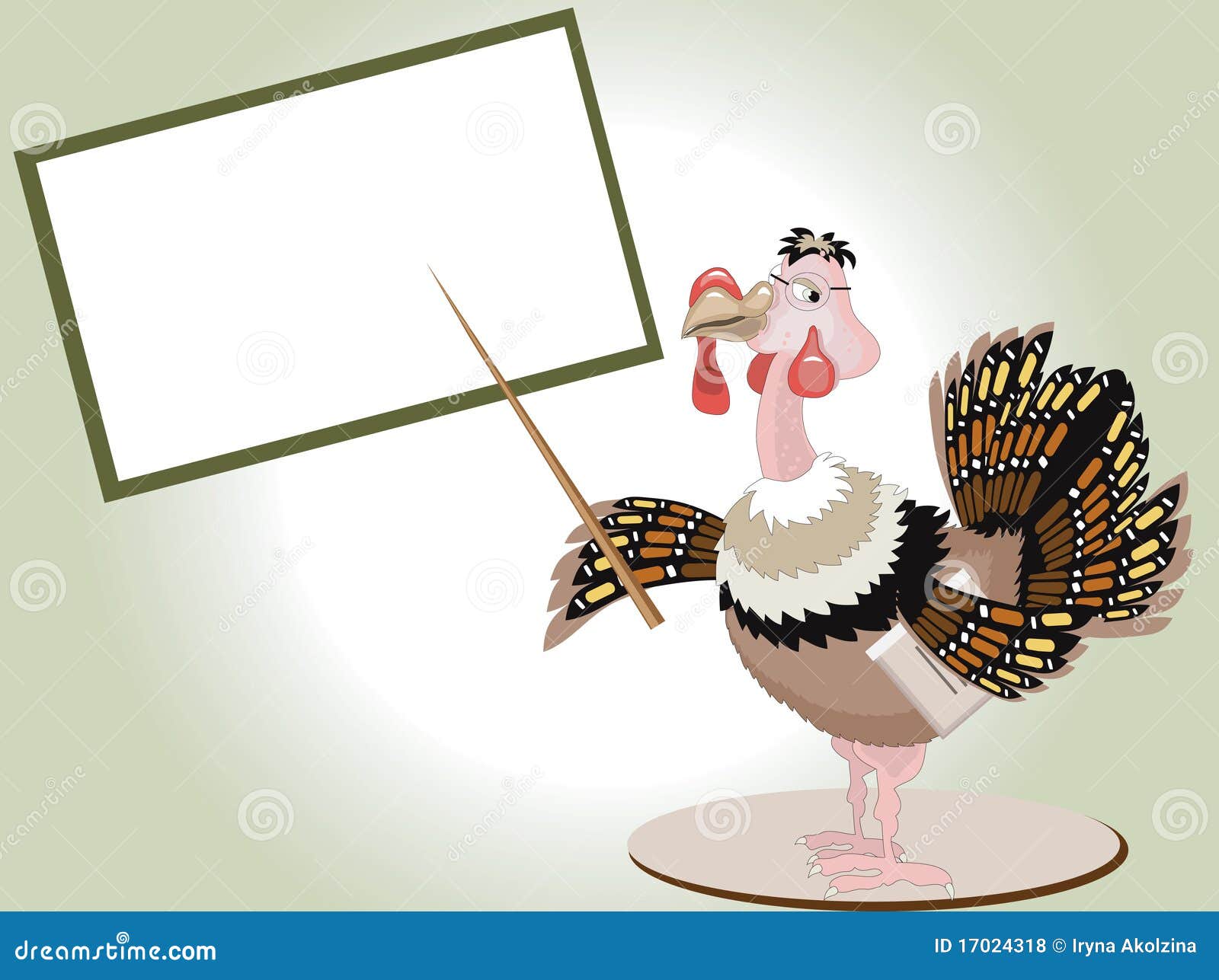 Turkey teacher stock vector. Illustration of livestock - 17024318