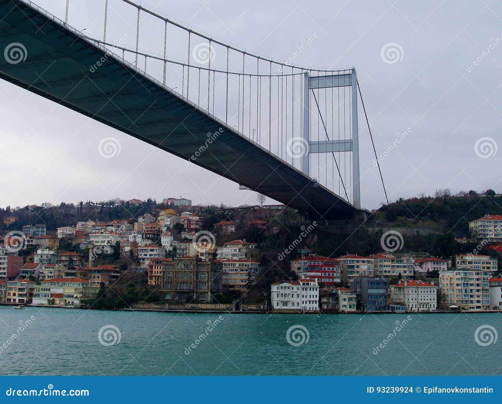 Turkey Under the bridge editorial stock image. Image of strait - 93239924