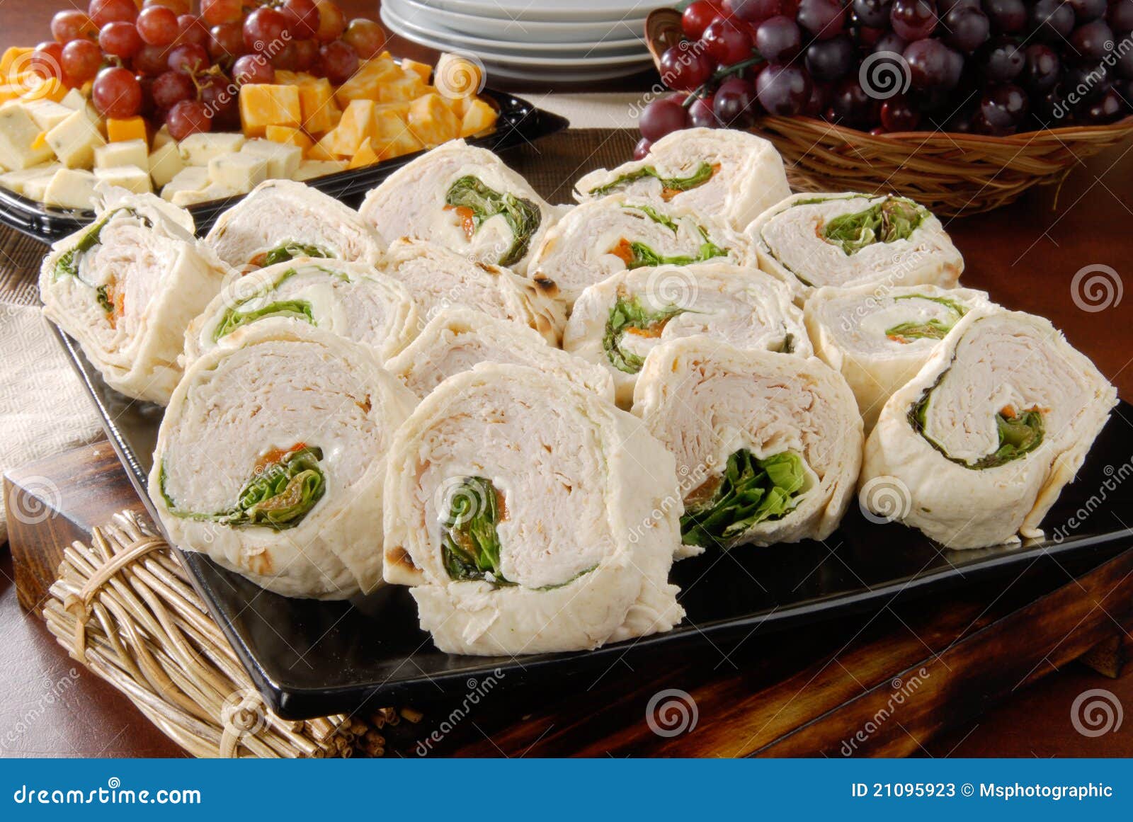 Turkey Wraps stock image. Image of breast, slice, junkfood - 21095923