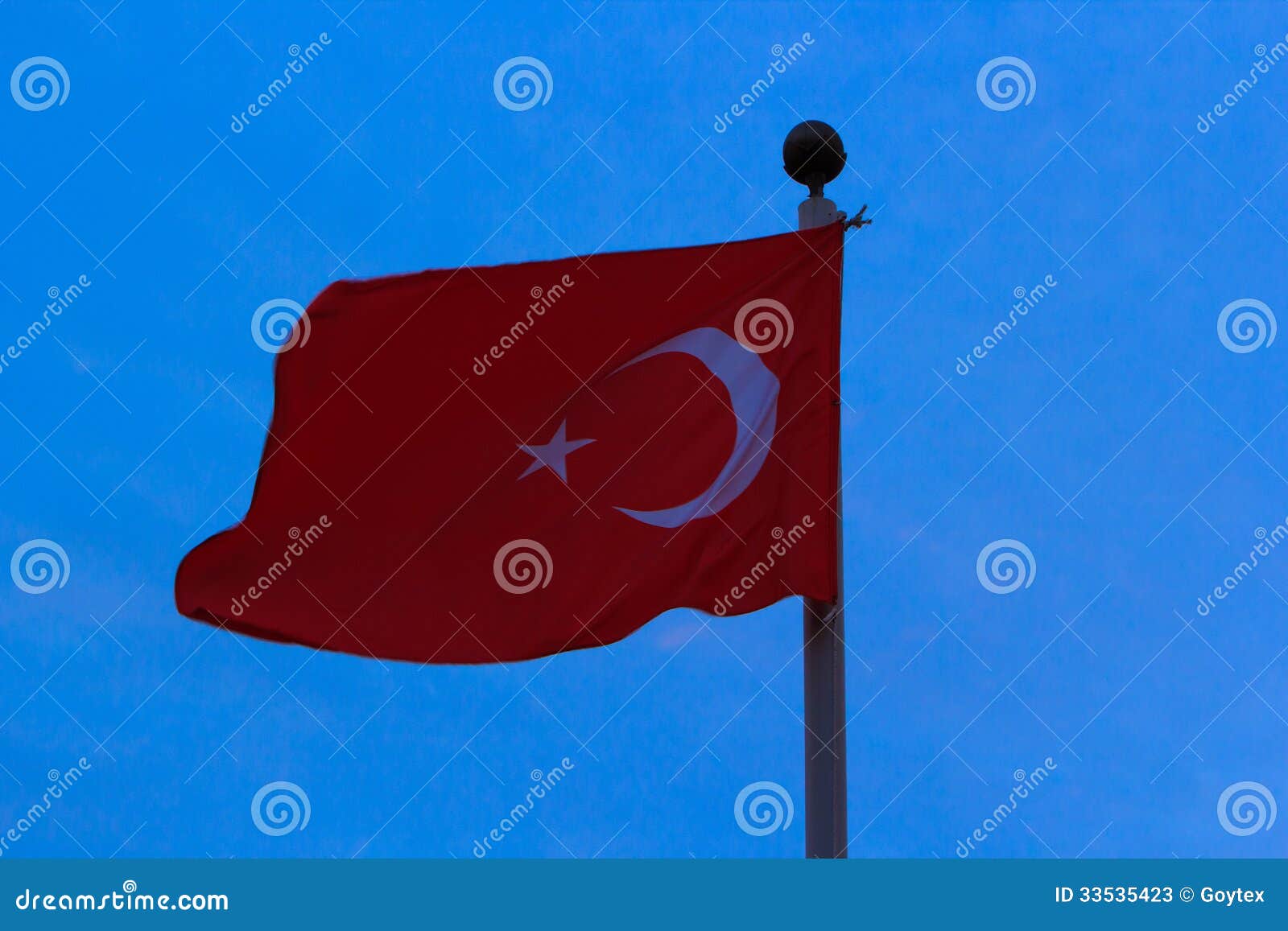 Turkiet flagga fotografering för bildbyråer. Bild av linje - 33535423