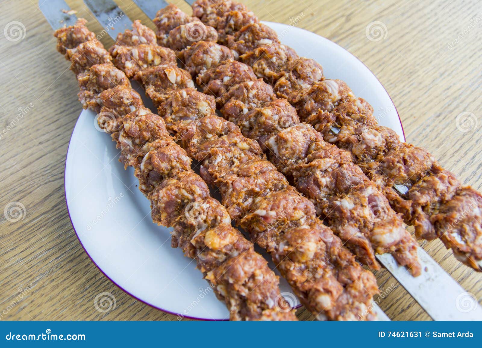 Turkish Adana Kebap stock image. Image of adana, party - 74621631