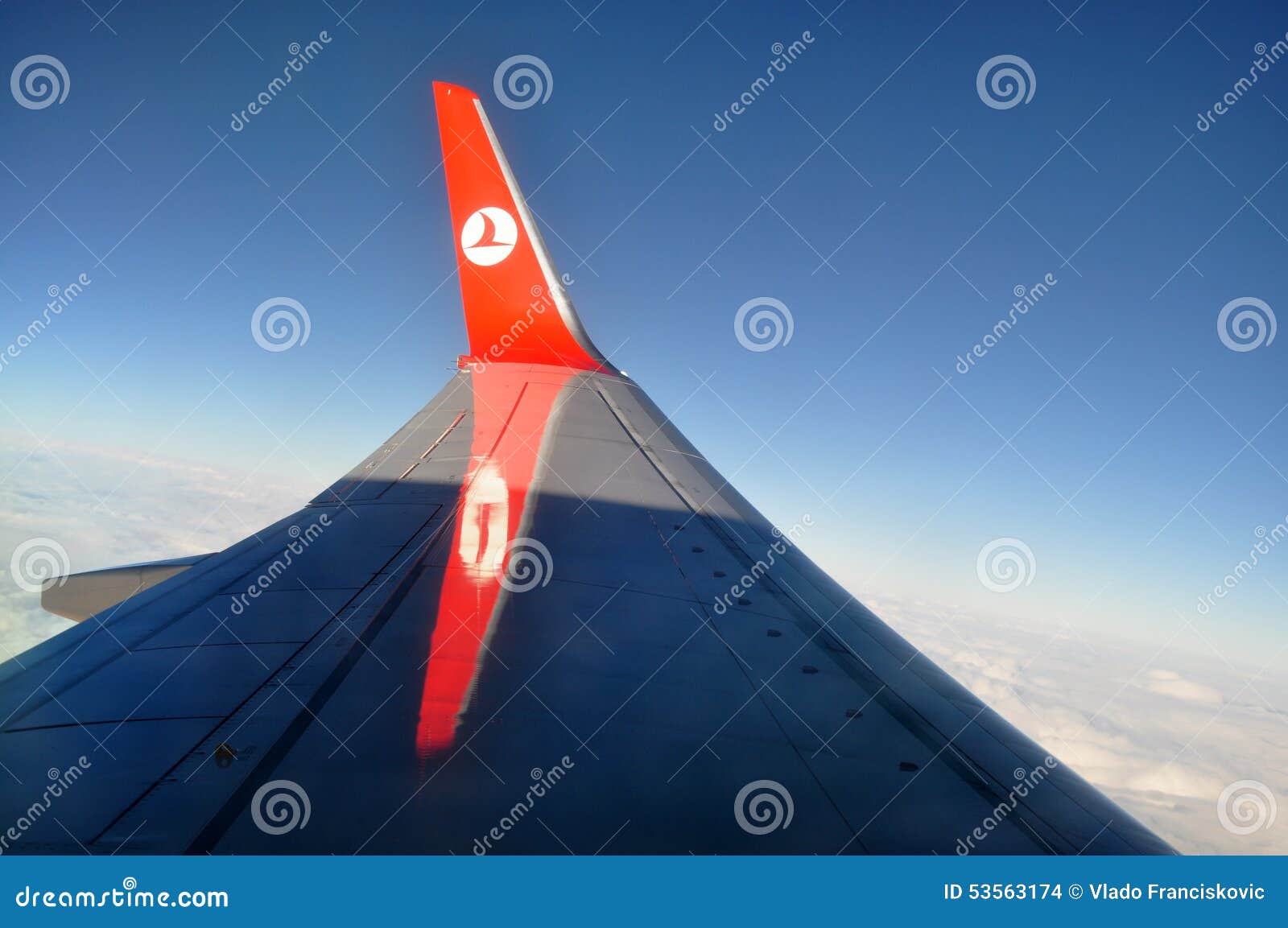 Turkish Airlines Wing With Logo Editorial Image | CartoonDealer.com ...