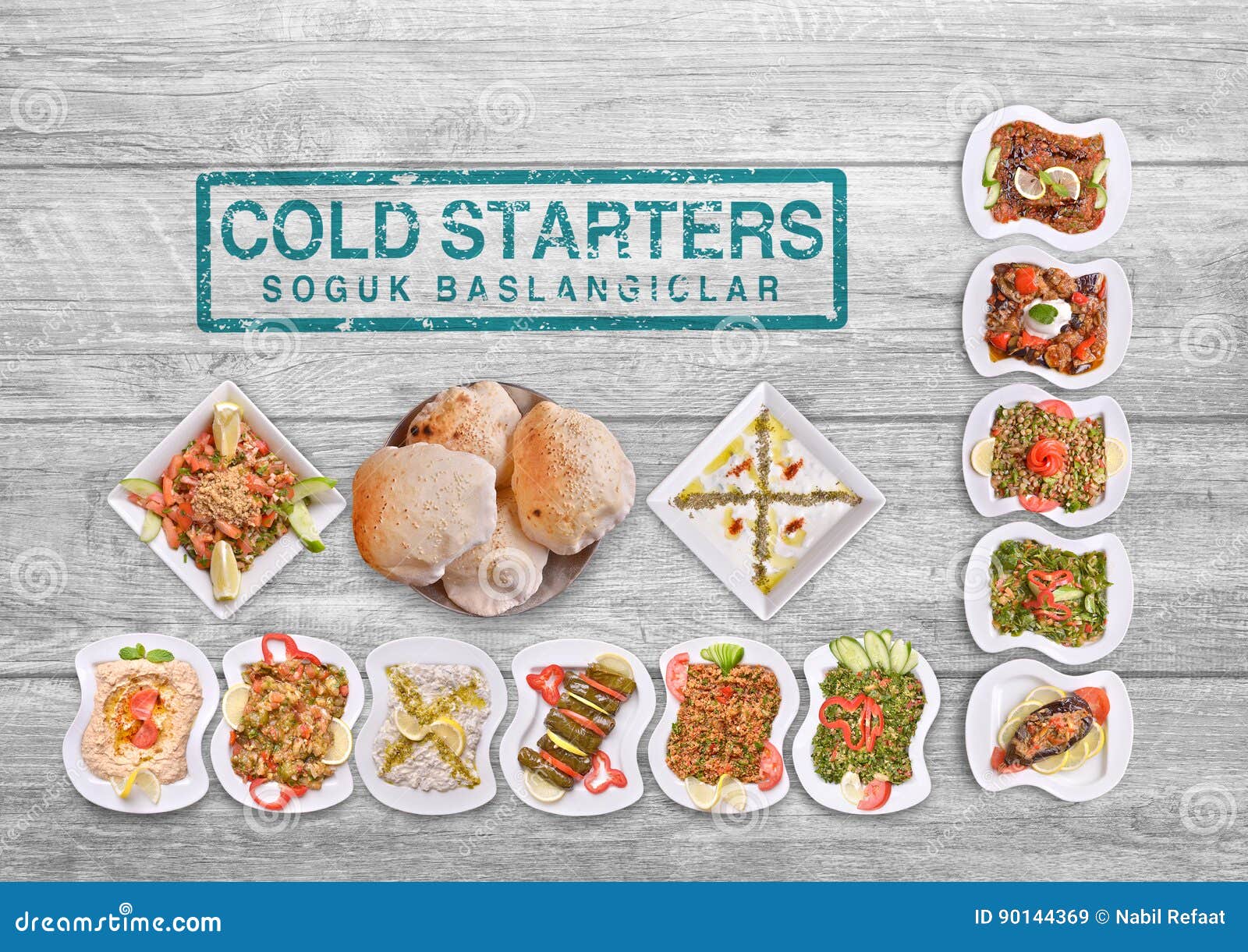 Turkish Appetizers stock image. Image of turkish, restaurant - 90144369