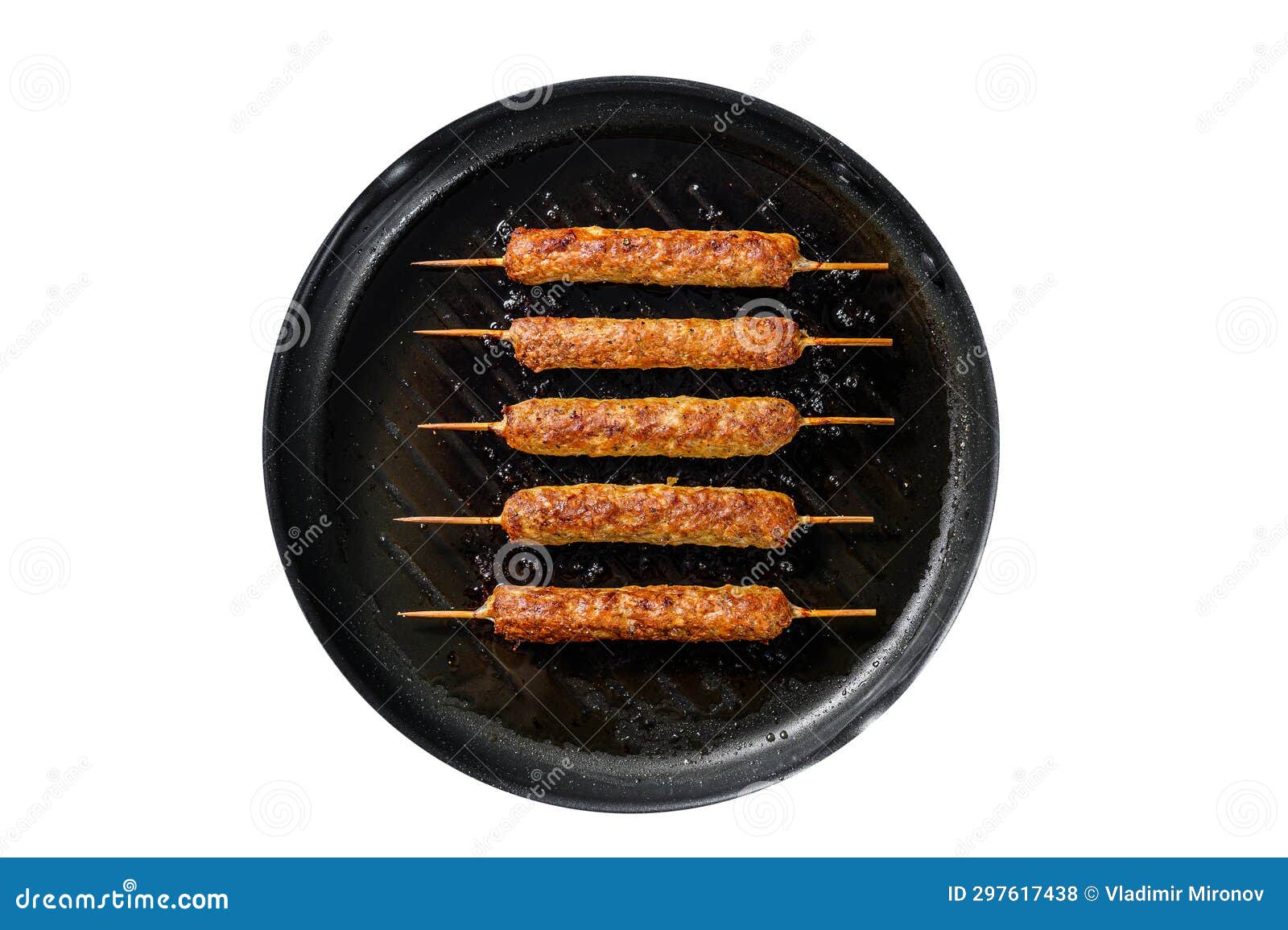Turkish and Arabic Traditional Kebab, Ground Beef, Lamb Meat. Isolate ...