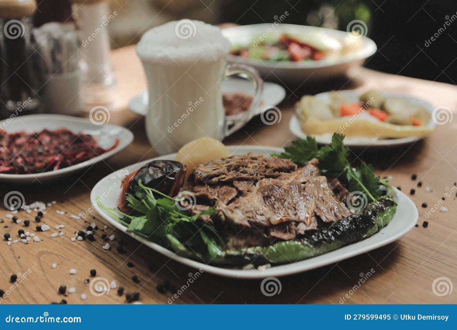 Turkish and Arabic Traditional Ramadan Kebab Stock Image - Image of ...
