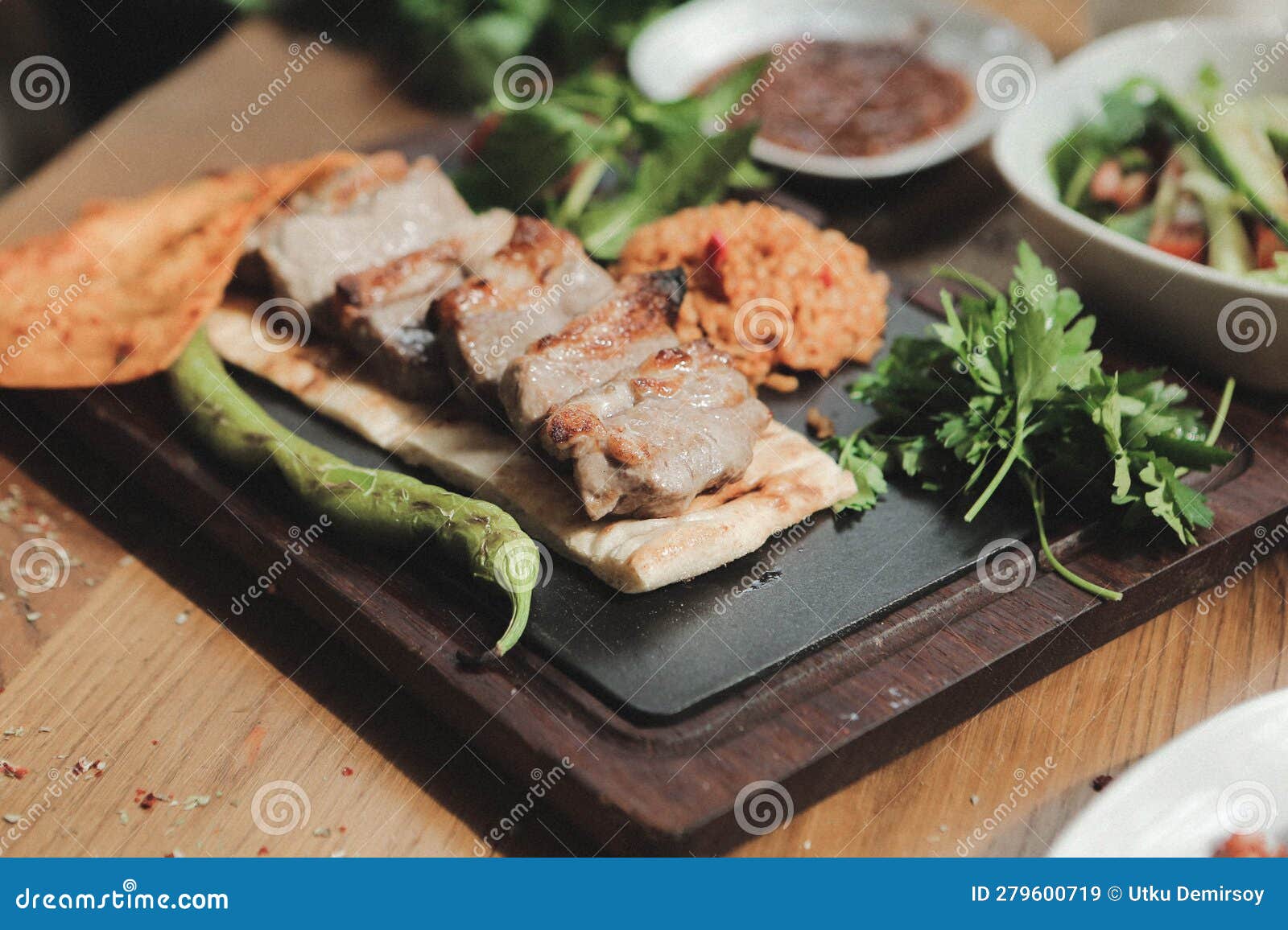 Turkish and Arabic Traditional Ramadan Kebab Stock Image - Image of ...