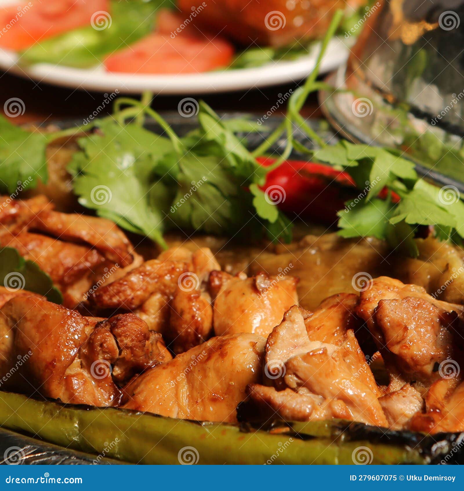 Turkish and Arabic Traditional Ramadan Kebab Stock Image - Image of ...