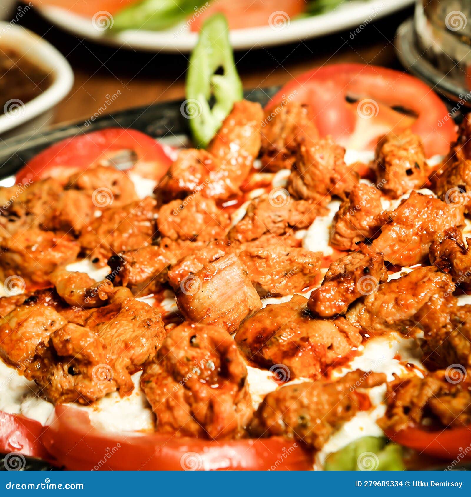 Turkish and Arabic Traditional Ramadan Kebab Stock Photo - Image of ...