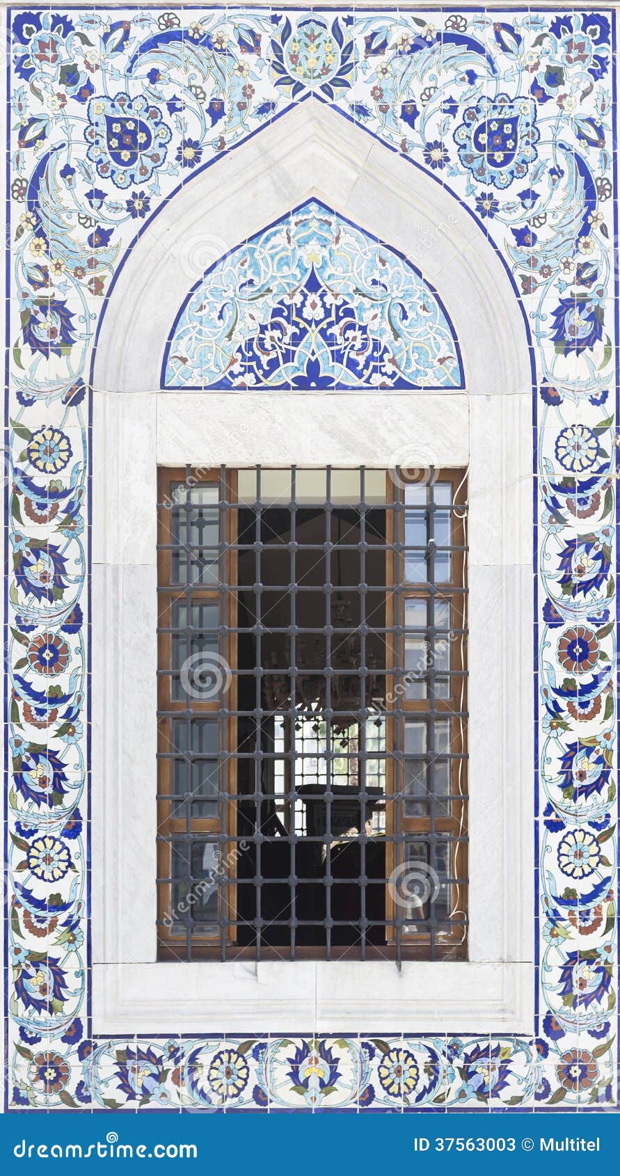 Turkish artistic wall tile stock image. Image of architecture - 37563003