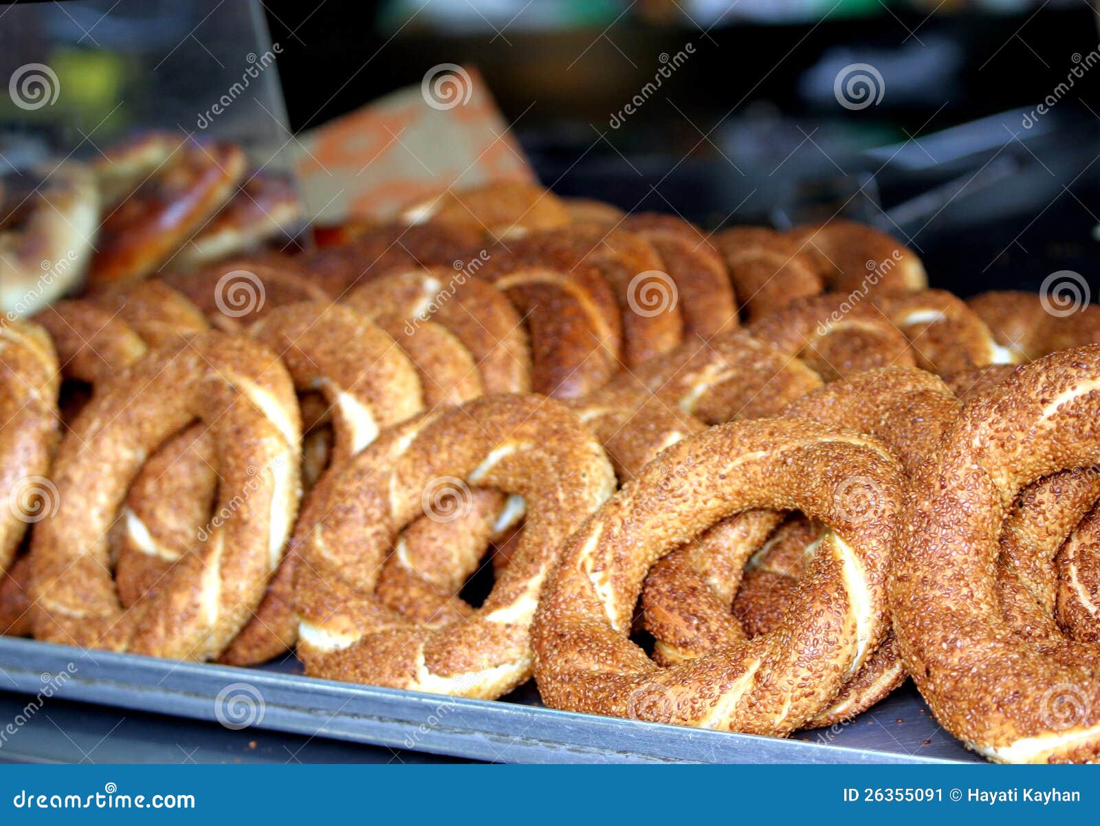 Turkish bagel. Simit stock image. Image of seed, ramadan - 26355091