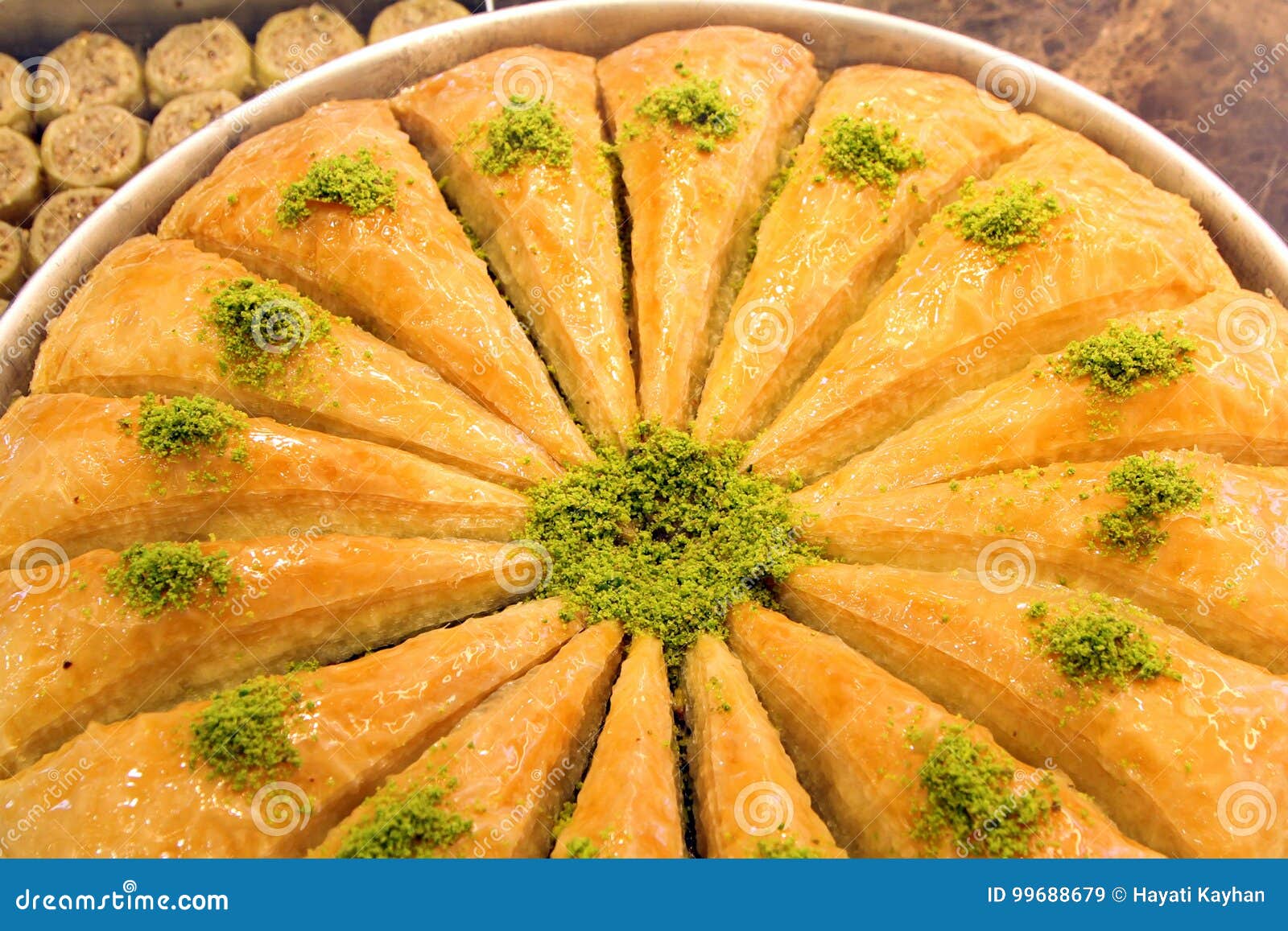 Turkish baklava. stock image. Image of middle, delicious - 99688679