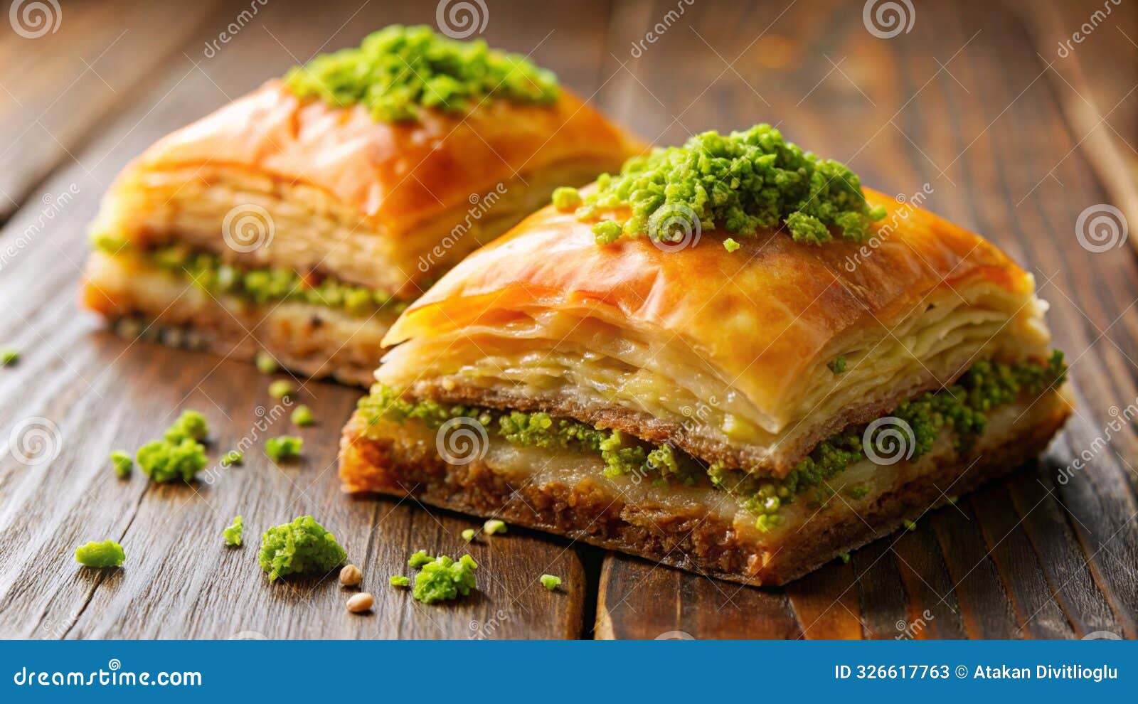 Turkish Baklava Studio Professional Photo-shoot Stock Image - Image of ...