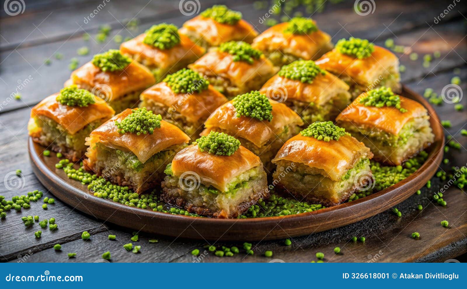 Turkish Baklava Studio Professional Photo-shoot Stock Image - Image of ...