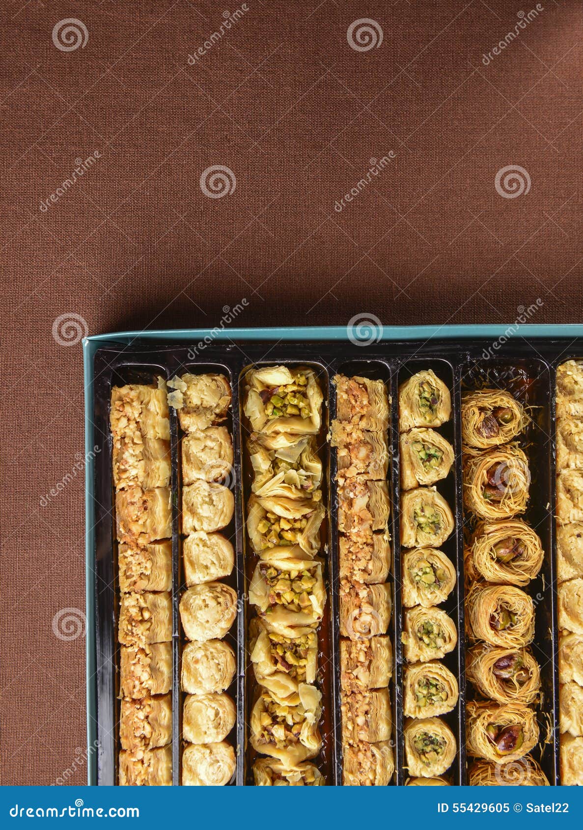 Turkish baklava sweet. stock image. Image of mediterranean - 55429605