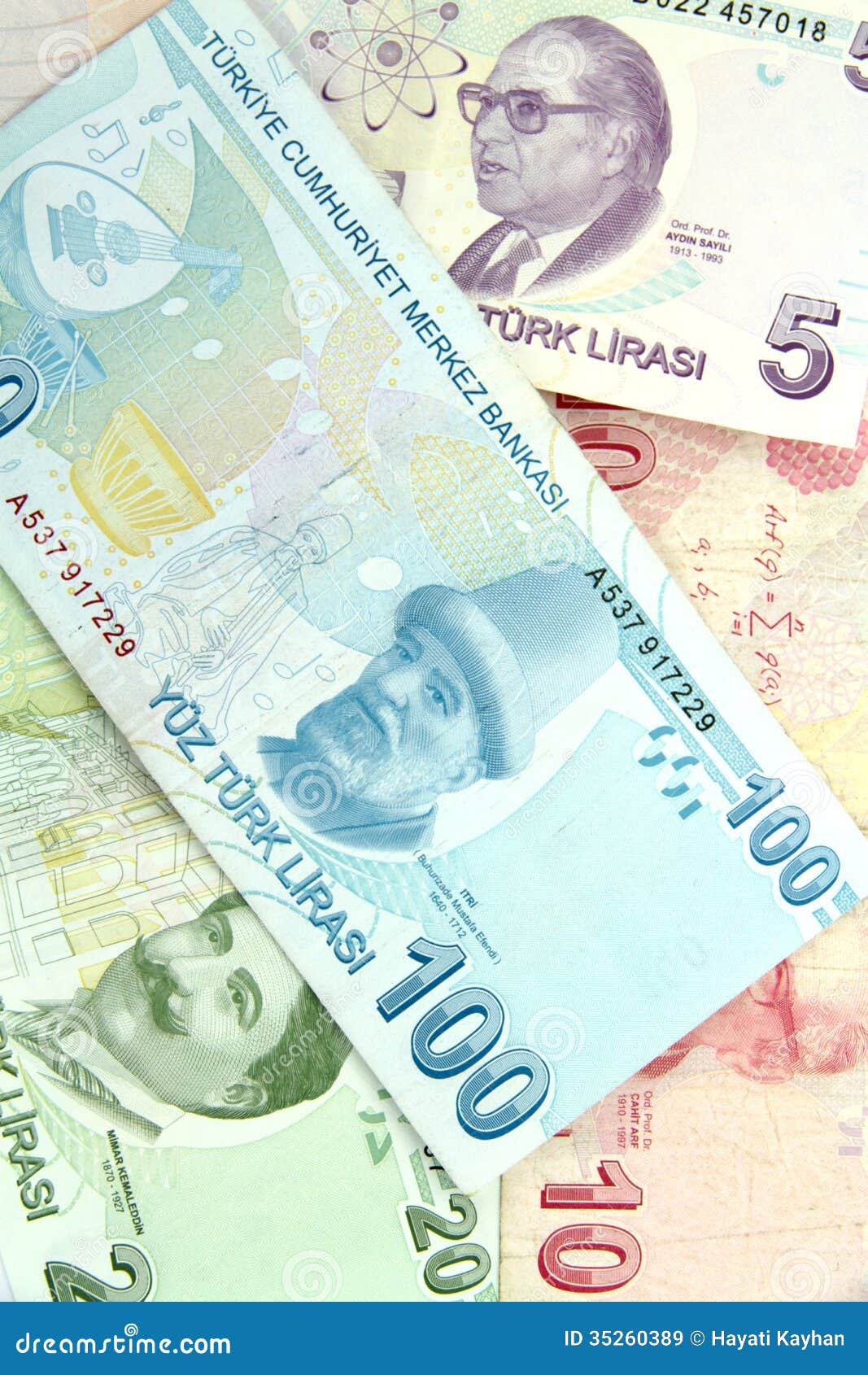 Turkish Banknotes. Lira ( TL ) Stock Image - Image of note, salary ...