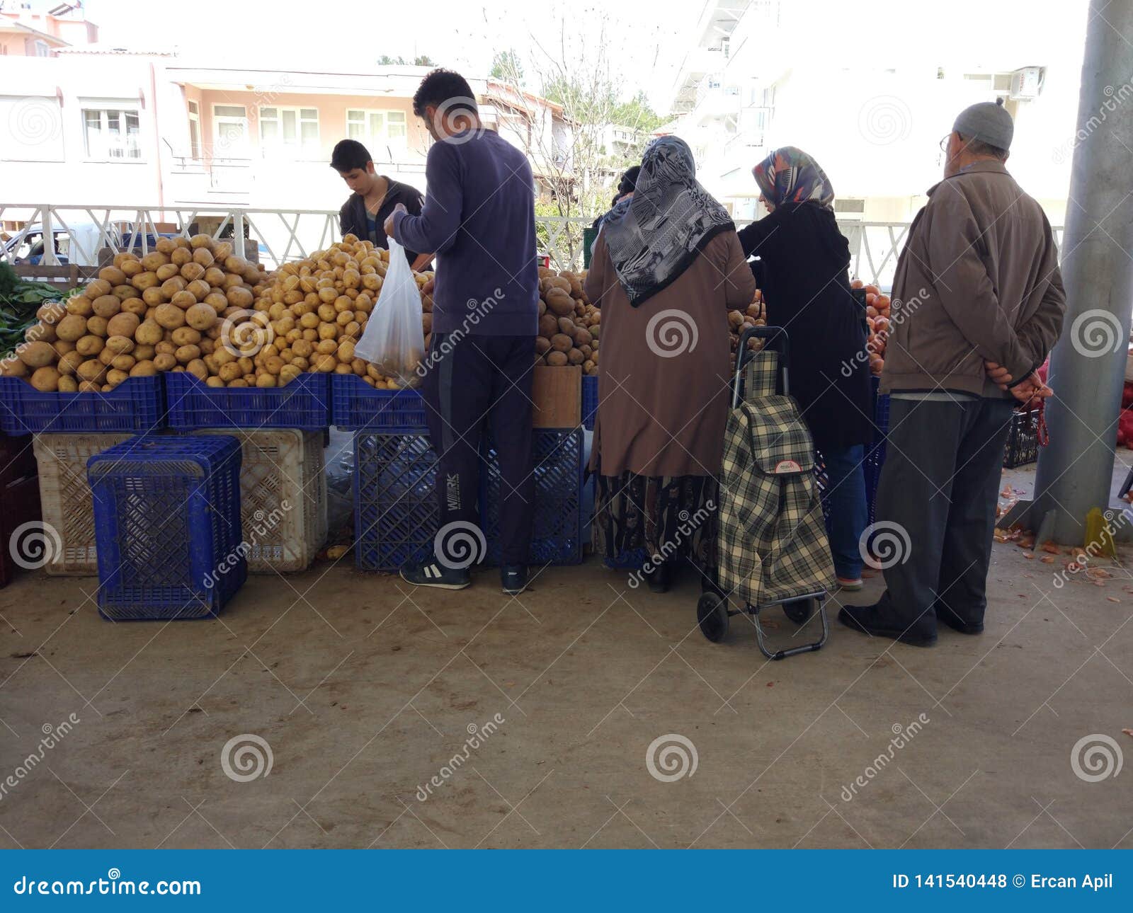 Turkish Bazaar Fruit and Vegetable Stall Editorial Stock Photo - Image ...