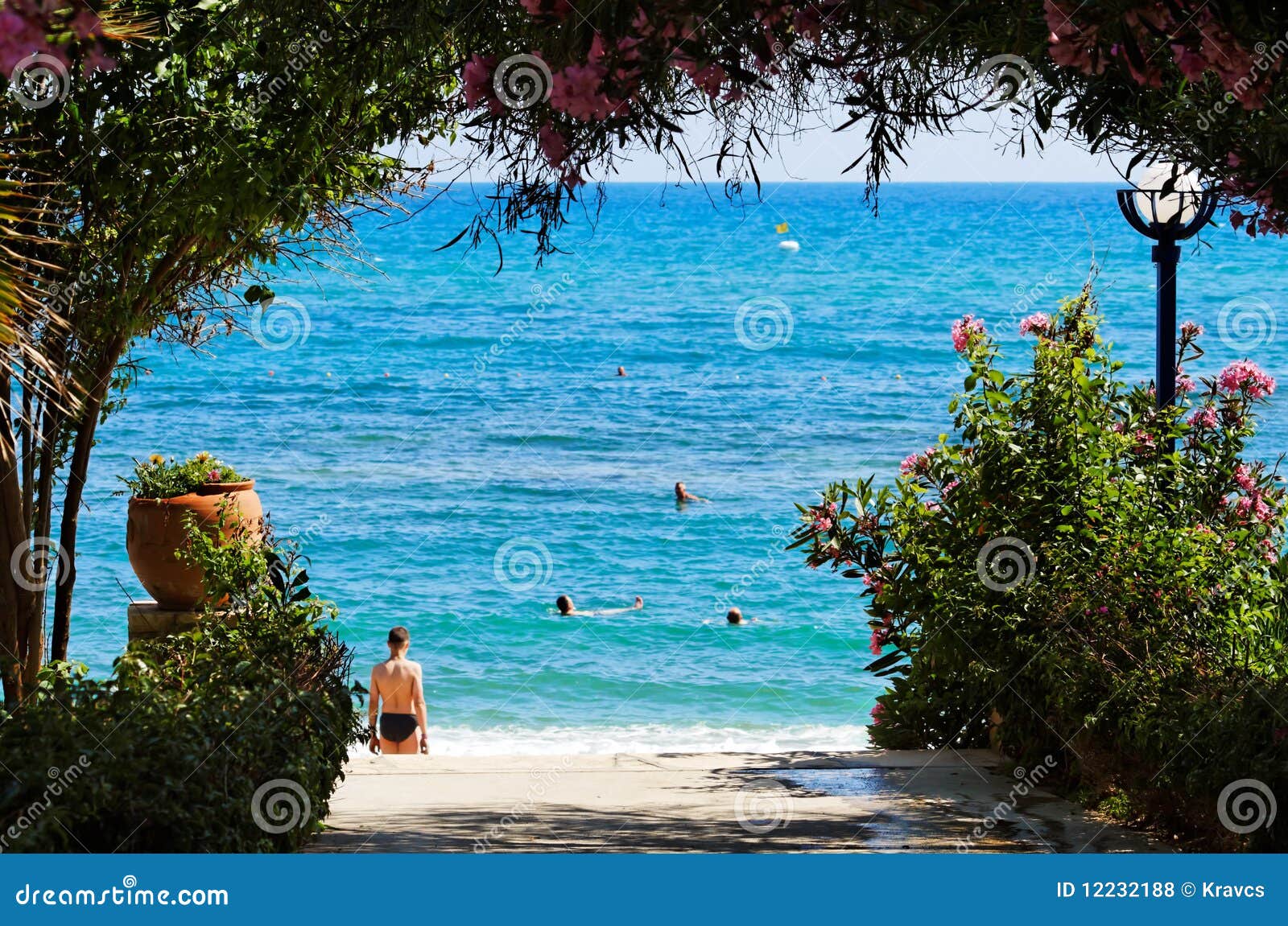 Turkish beach stock photo. Image of people, swimming - 12232188