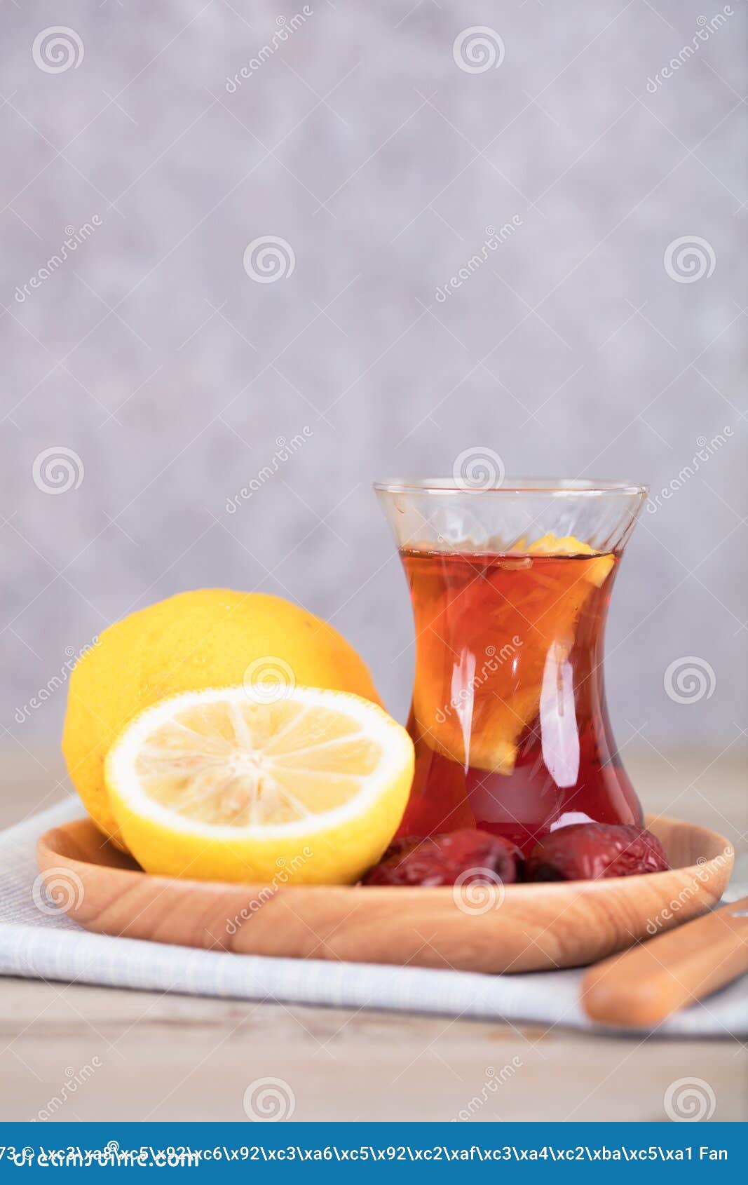 Turkish Black Tea and Lemon Stock Image - Image of ruddy, black: 254910373