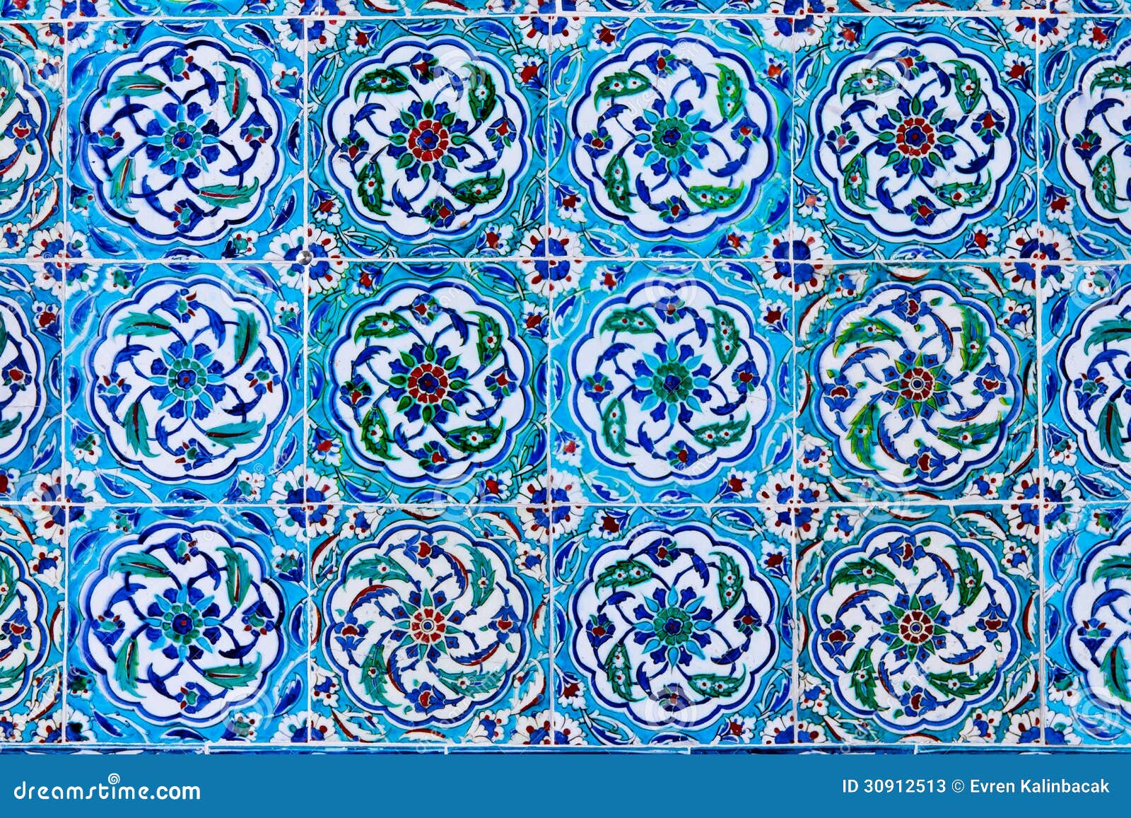 Turkish Blue Tiles Royalty-Free Stock Photography | CartoonDealer.com ...