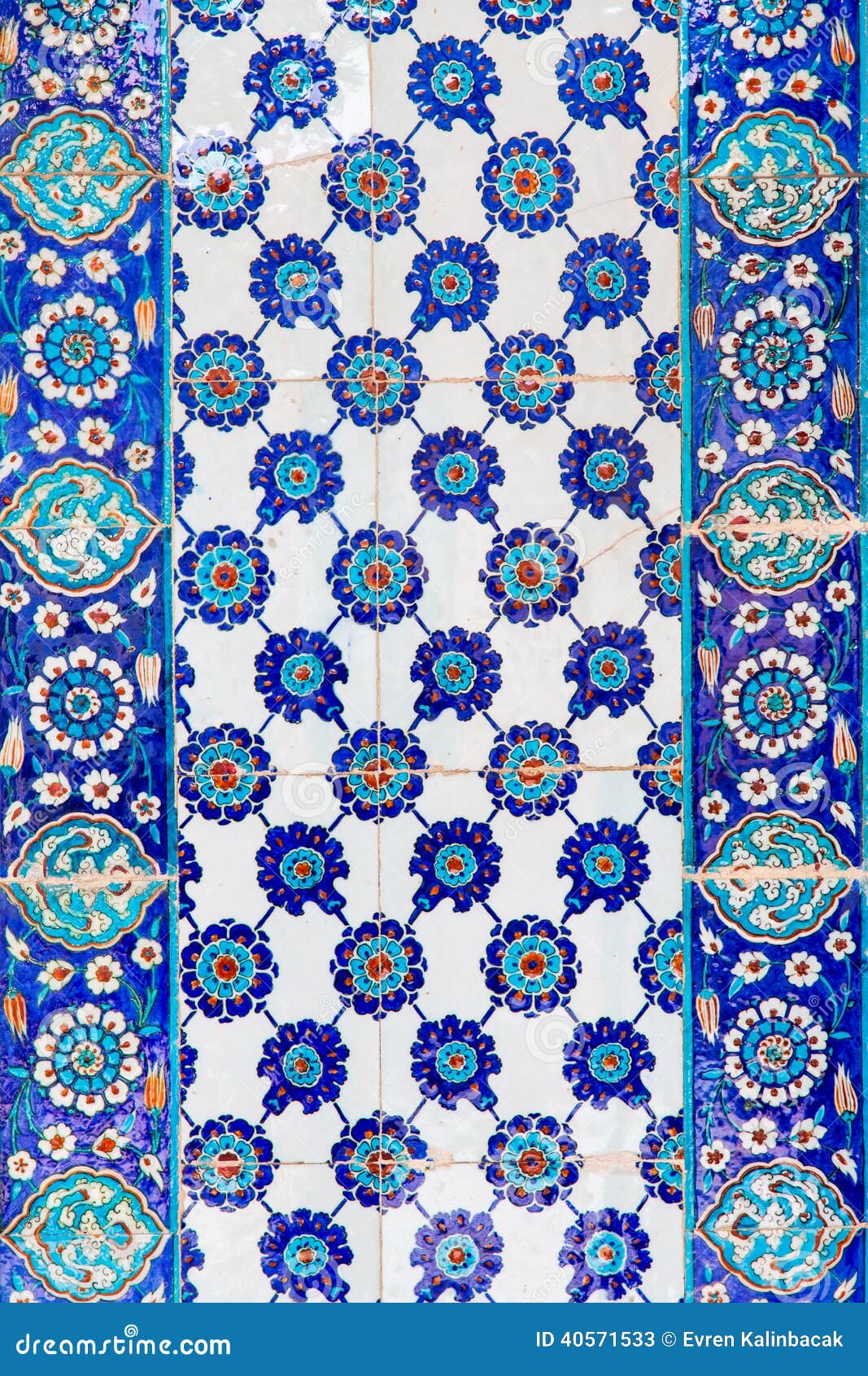 Turkish Blue Tile stock image. Image of craftsmanship - 40571533