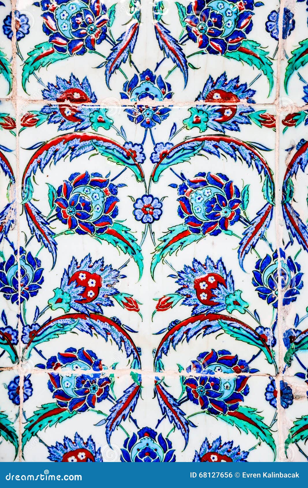Turkish Blue Tile stock photo. Image of ceramic, tile - 68127656