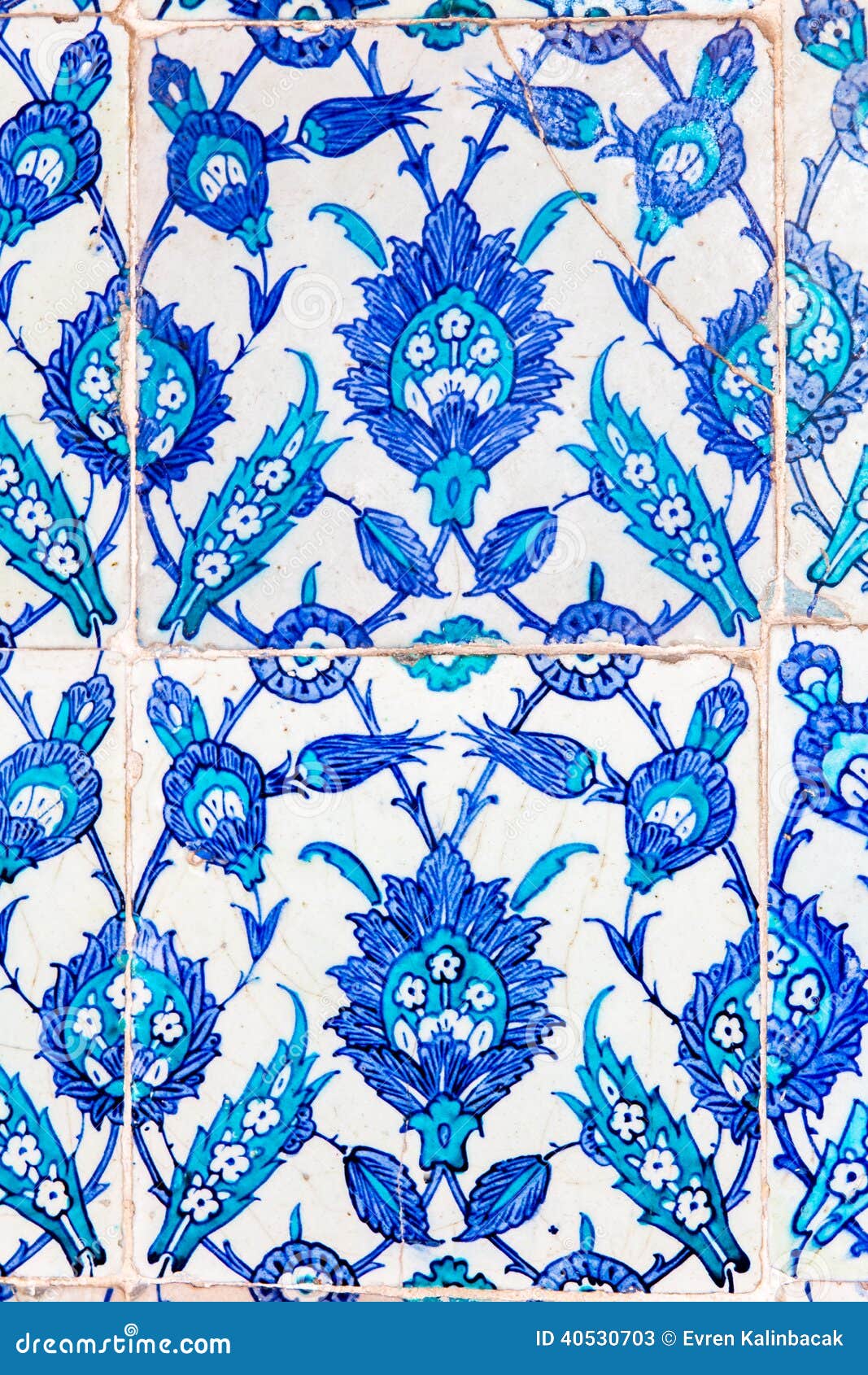 Turkish Blue Tile stock image. Image of turkish, decor - 40530703