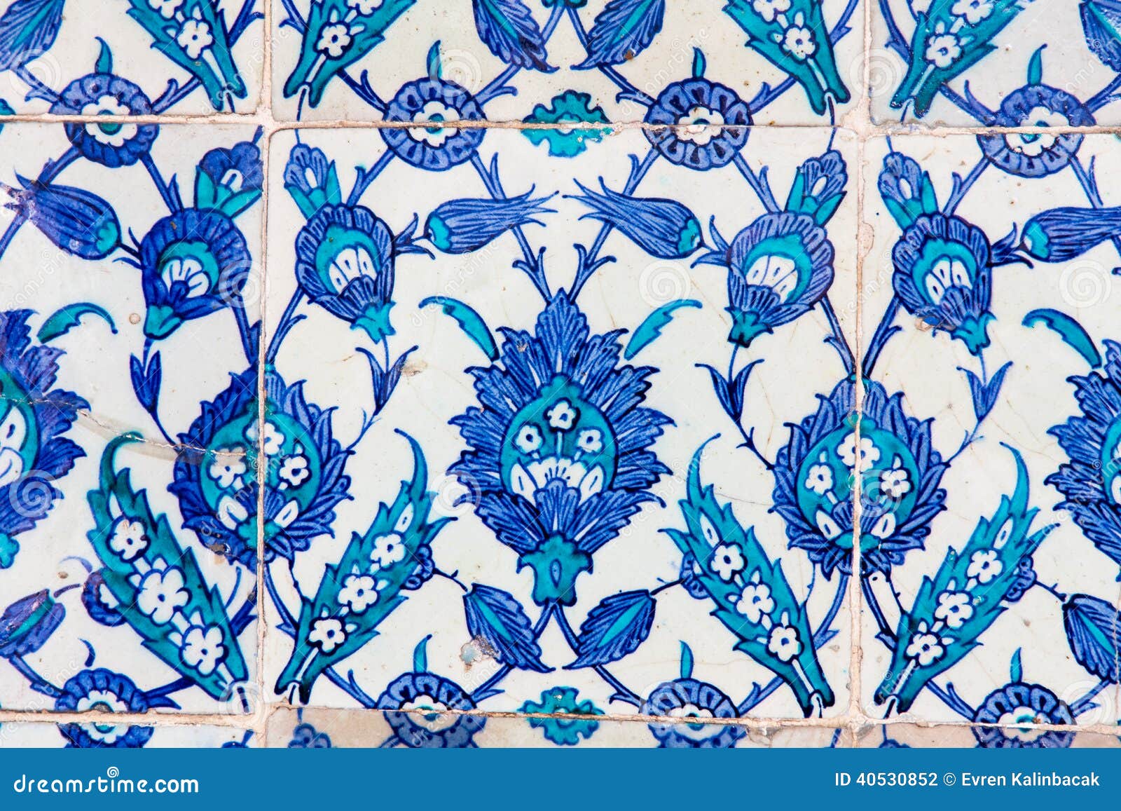 Turkish Blue Tile stock photo. Image of ceramic, shape - 40530852