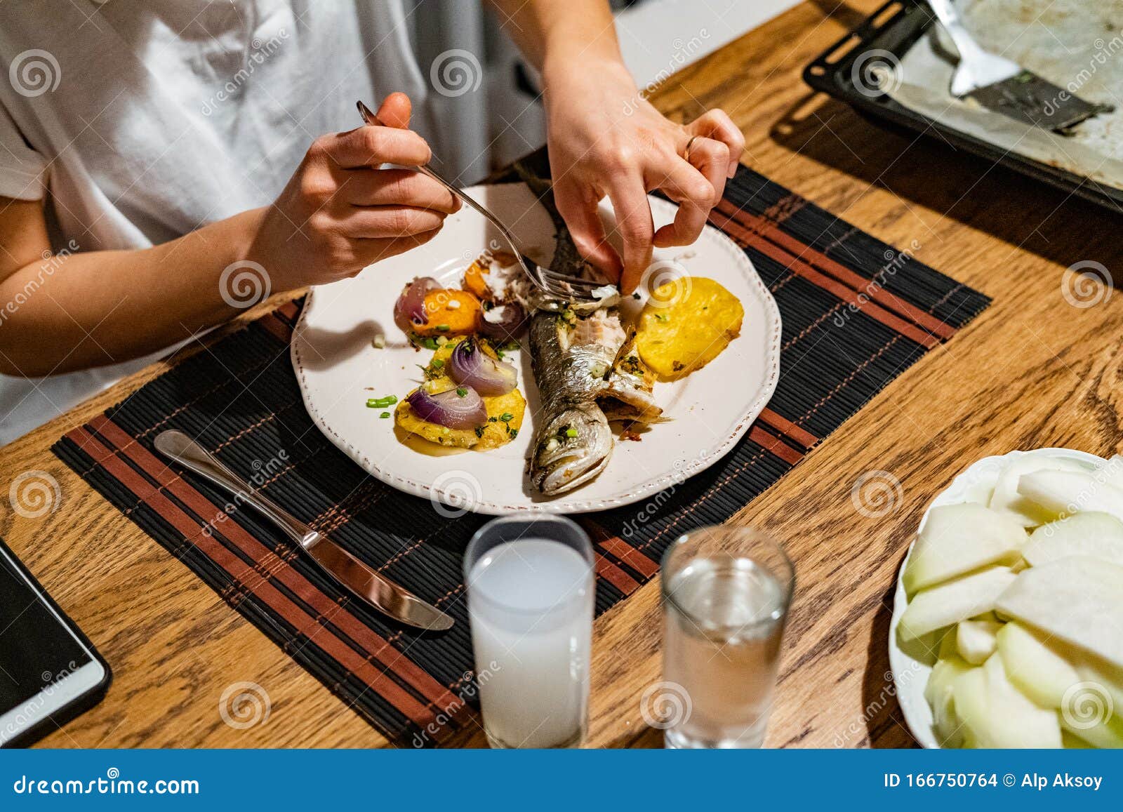 Turkish Bluefish with Raki / Lufer Fish Stock Photo - Image of fresh ...