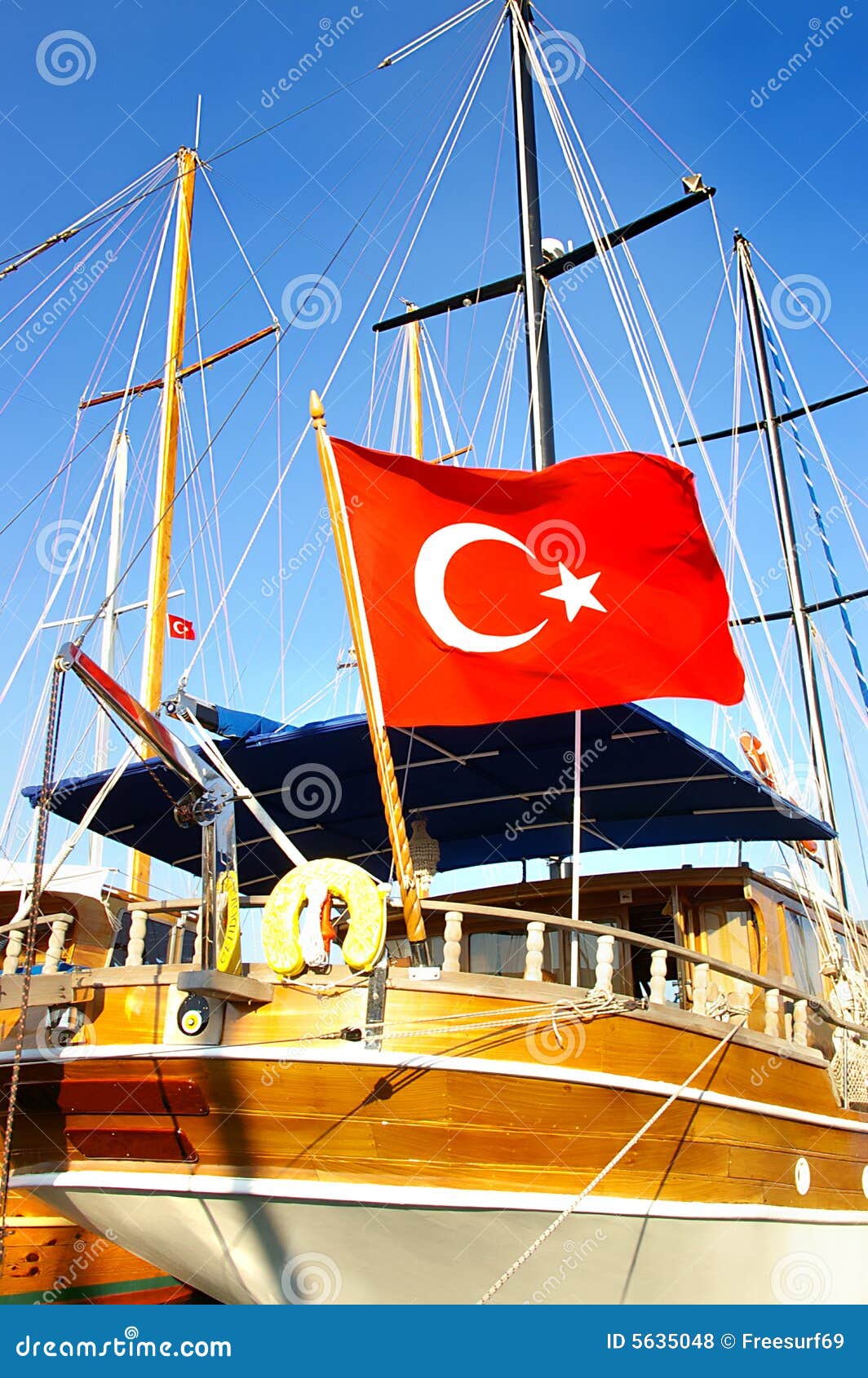 Turkish boats stock photo. Image of flag, pictorial, scenic - 5635048