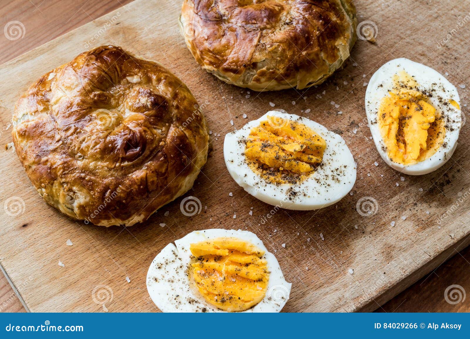 Turkish Borek Boyoz with Egg. Stock Photo - Image of delicious, bread ...