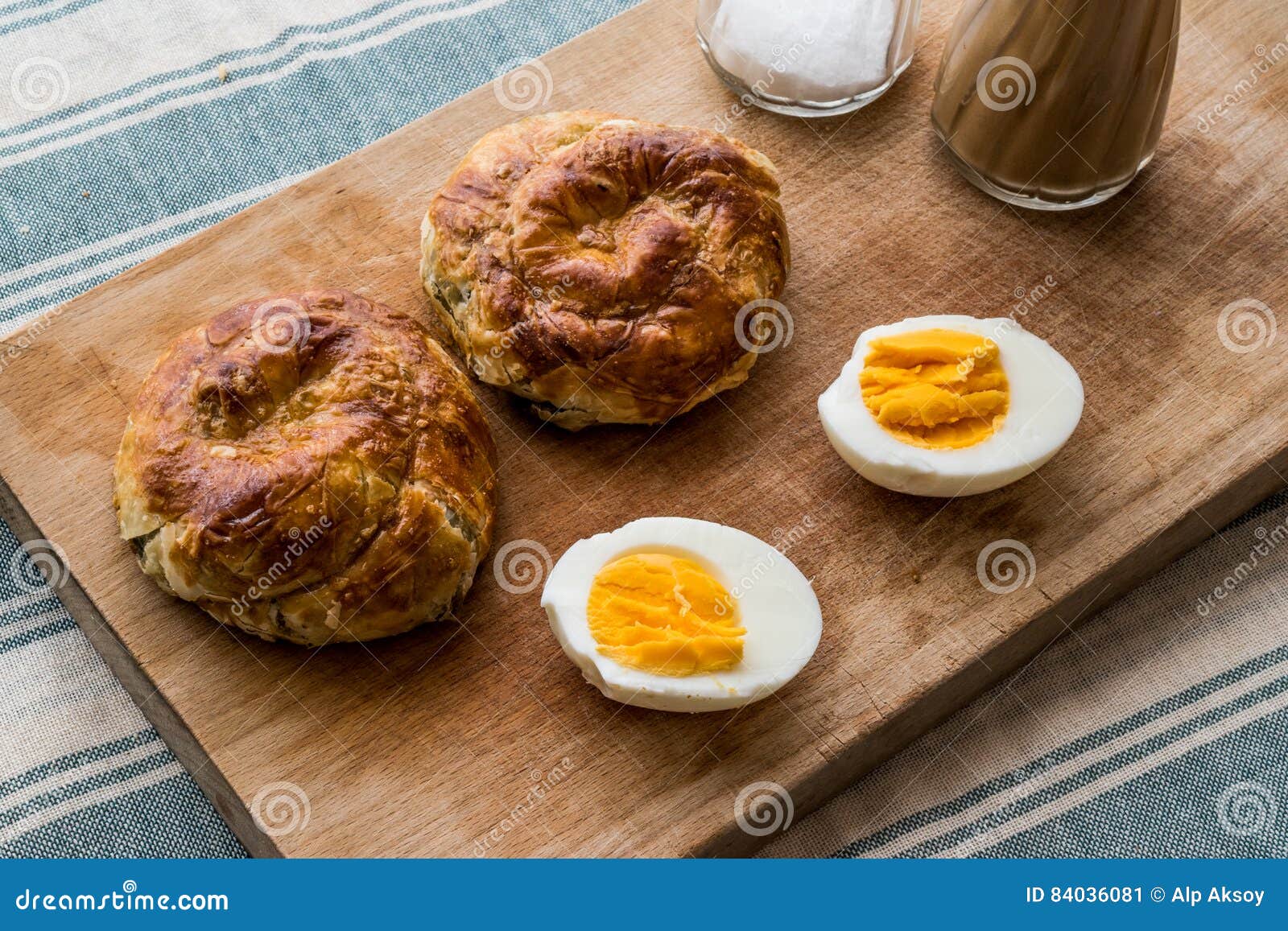 Turkish Borek Boyoz with Egg. Stock Image - Image of boregi, burek ...