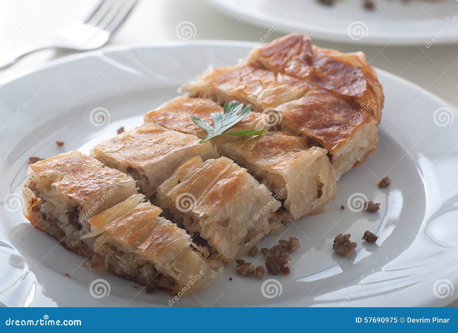 Turkish Borek - Kol Boregi stock image. Image of minced - 57690975
