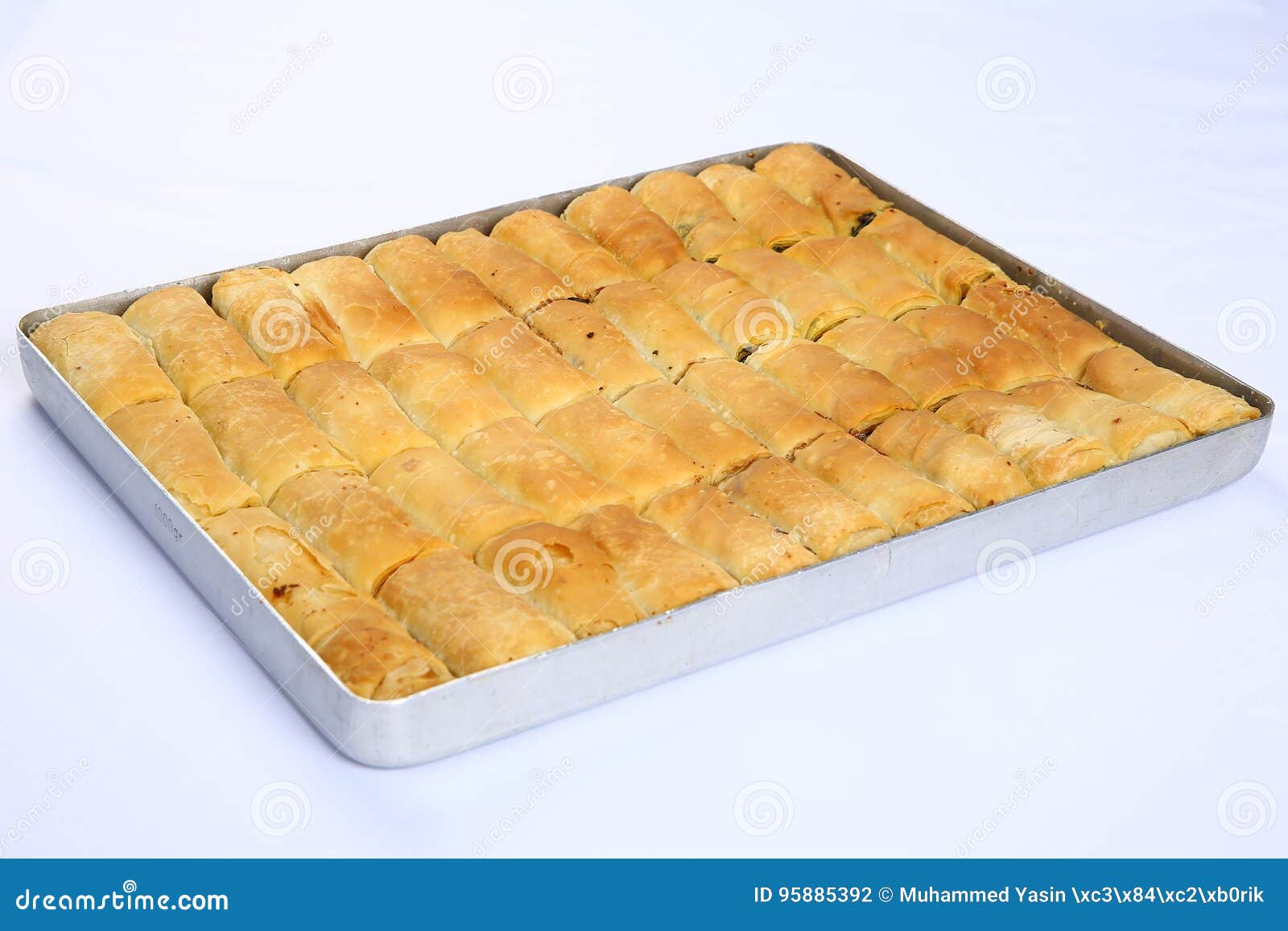 Turkish Borek in Oven tray stock photo. Image of bakery - 95885392