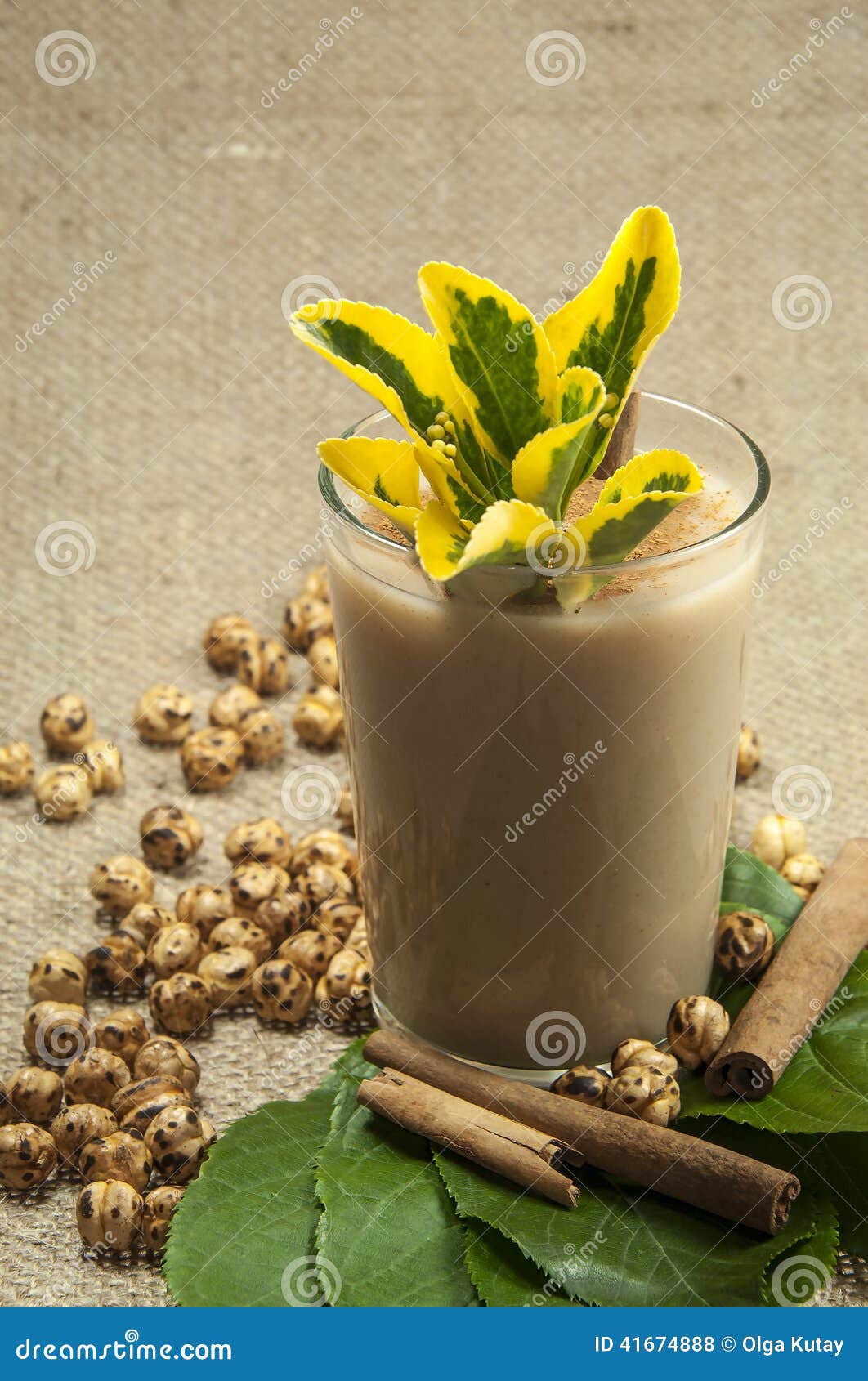 Turkish Boza and chickpea stock photo. Image of dessert - 41674888