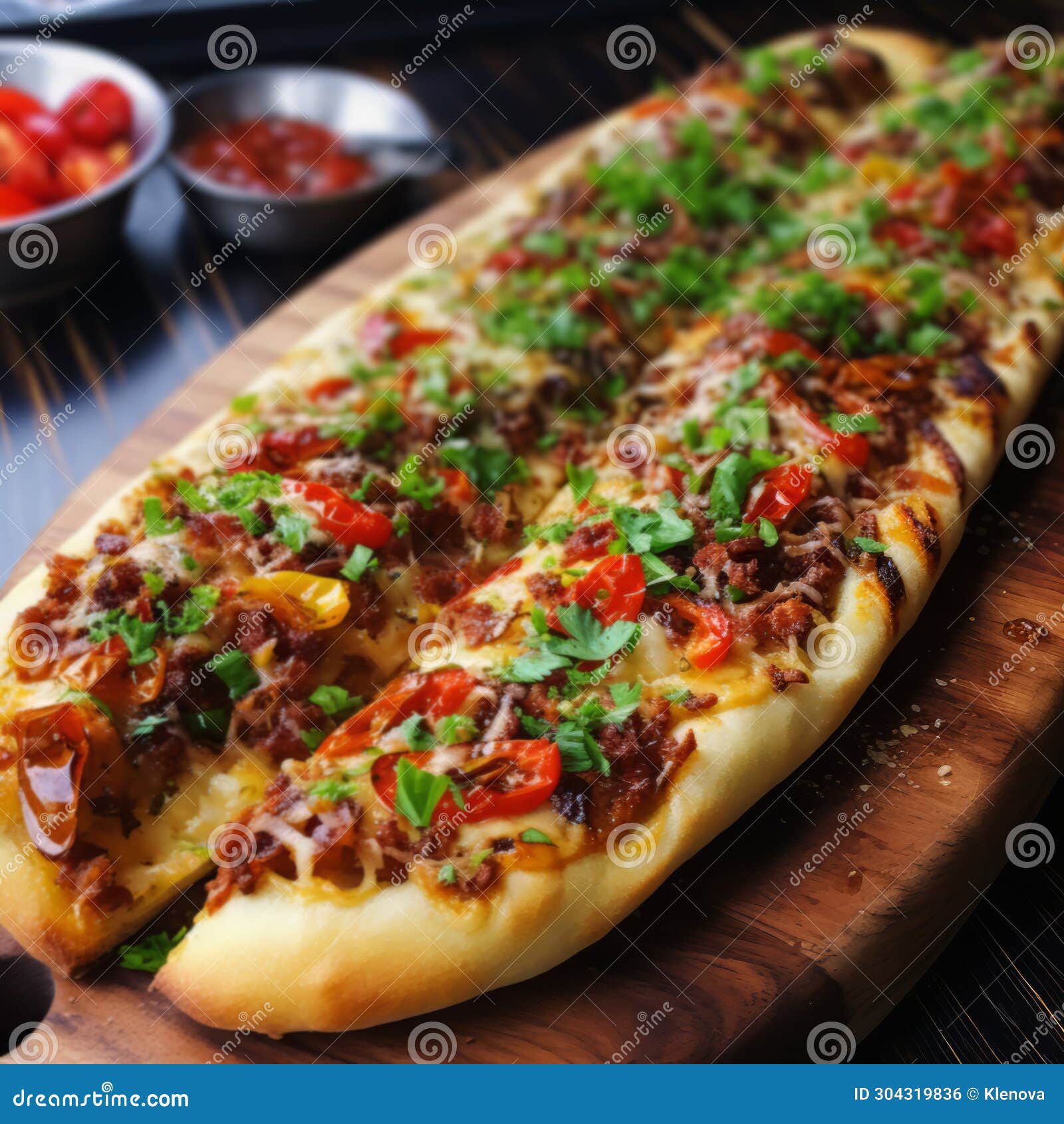 Turkish Bread Pide, Turkish Pizza. Stock Photo - Image of bread, pizza ...