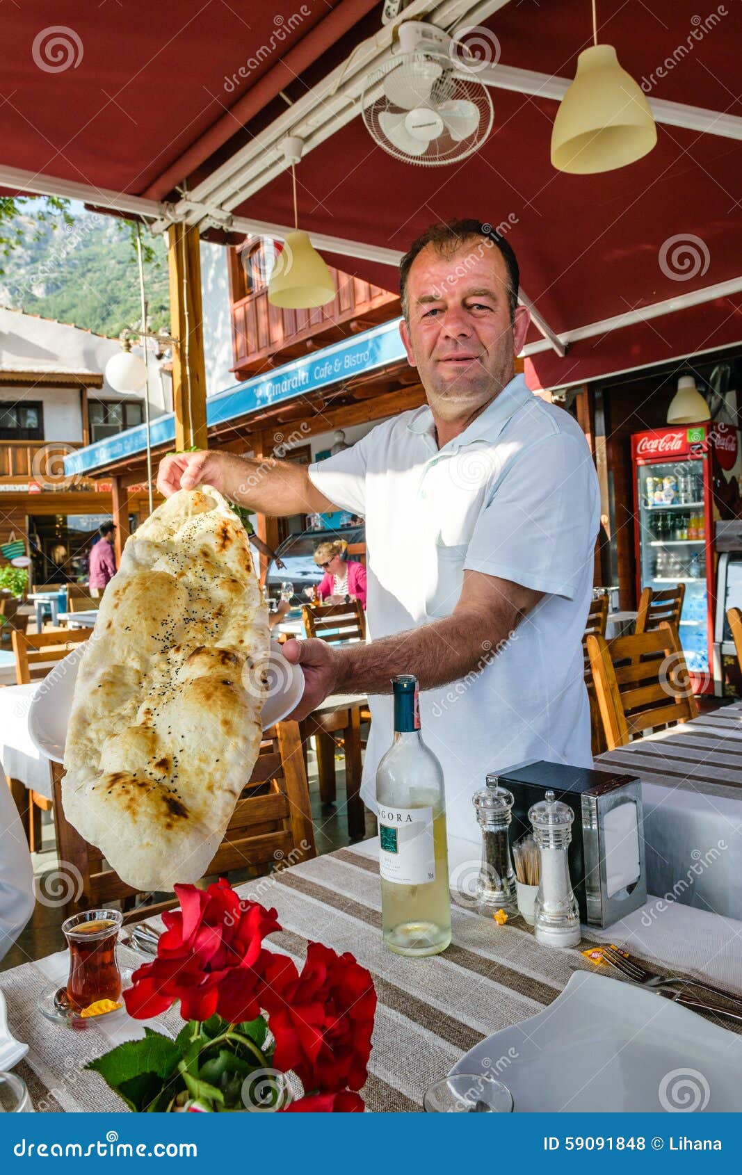 Turkish bread editorial stock photo. Image of restaurant - 59091848