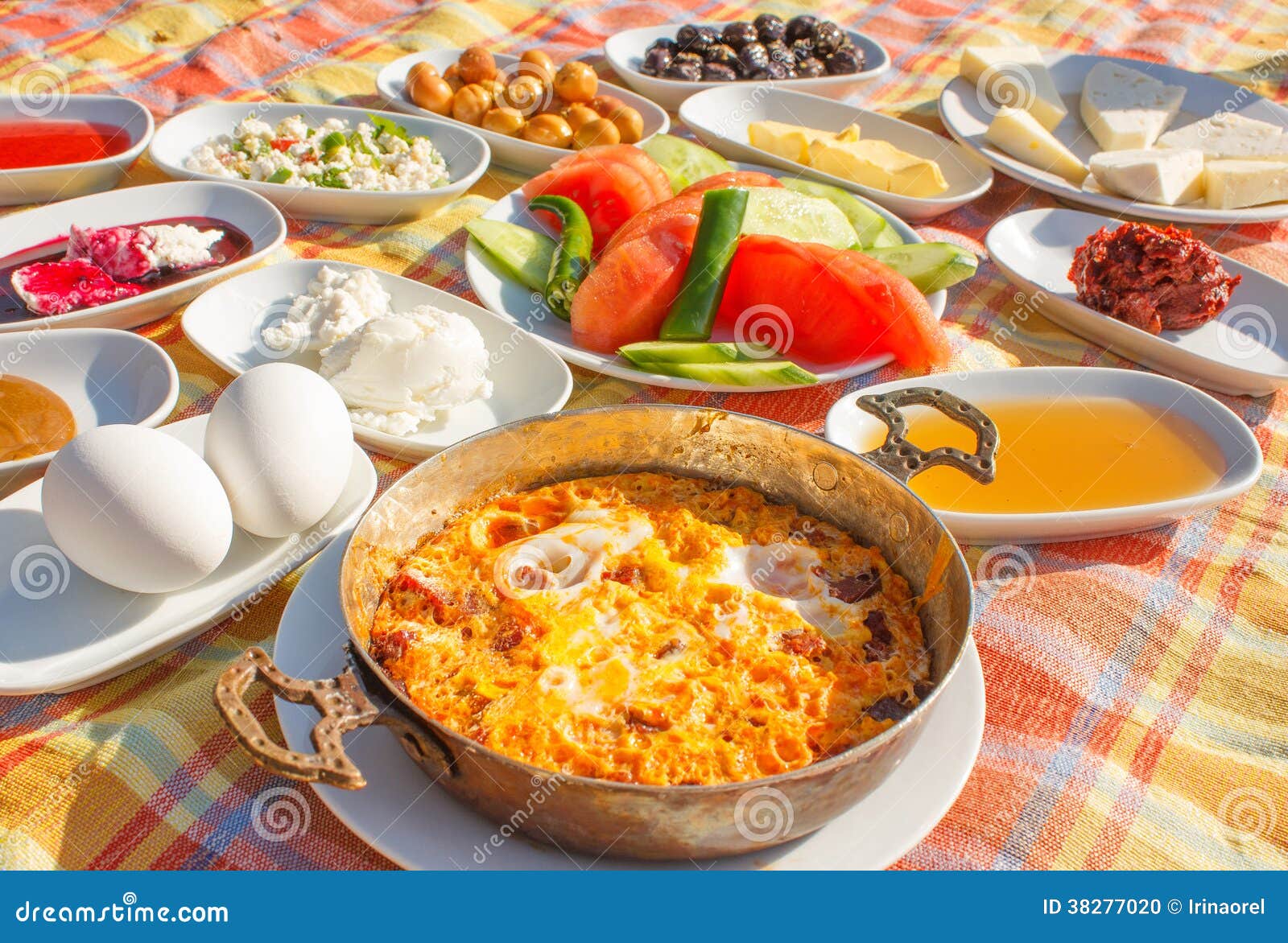 Turkish breakfast 1 stock photo. Image of healthy, horizontal - 38277020