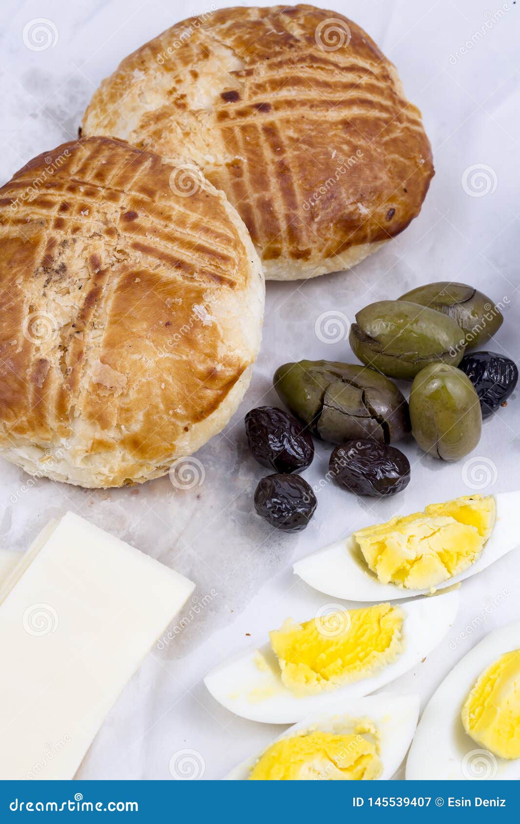 Turkish Breakfast Boyoz with Egg Famous in Ä°zmir, Turkey Stock Image ...