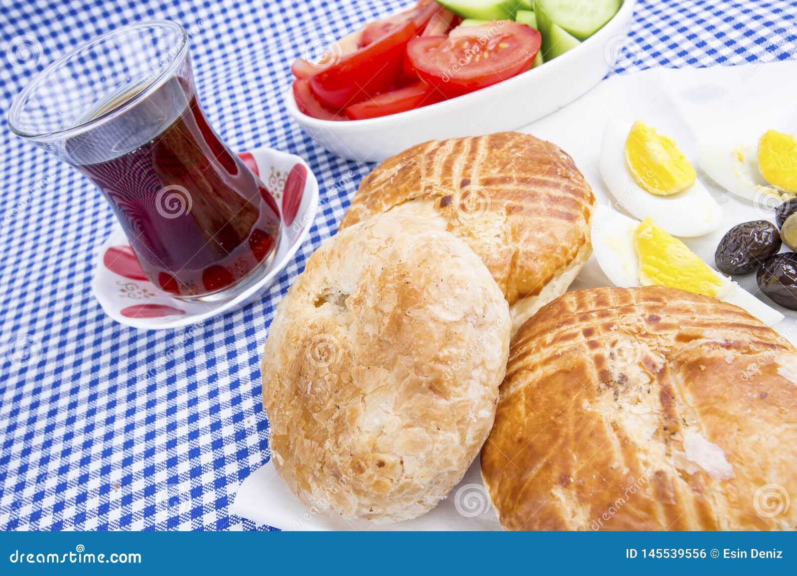 Turkish Breakfast Boyoz with Egg Famous in Ä°zmir, Turkey Stock Photo ...