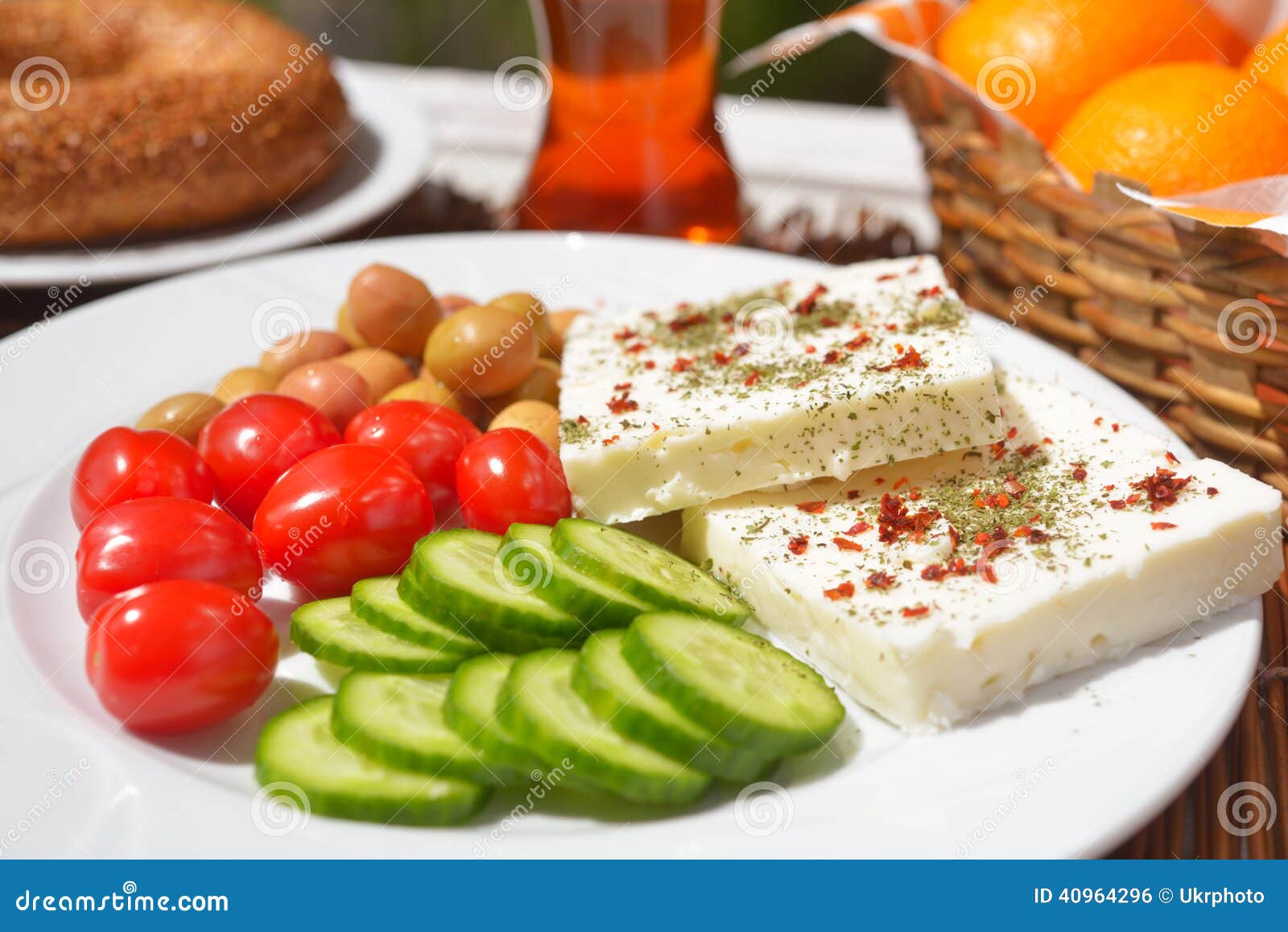 Turkish breakfast stock photo. Image of black, horizontal - 40964296