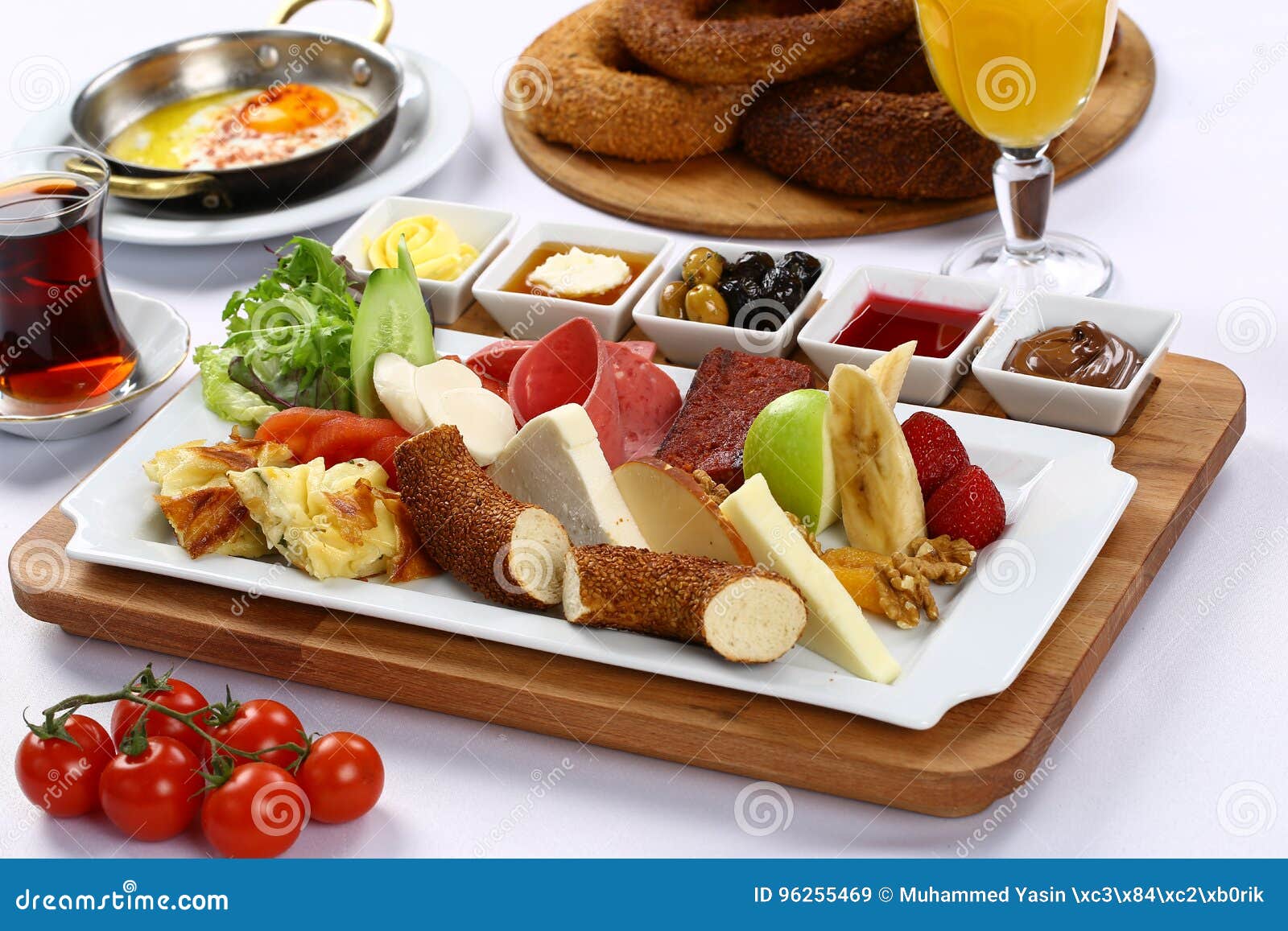 Turkish Breakfast Plate stock image. Image of cheese - 96255469