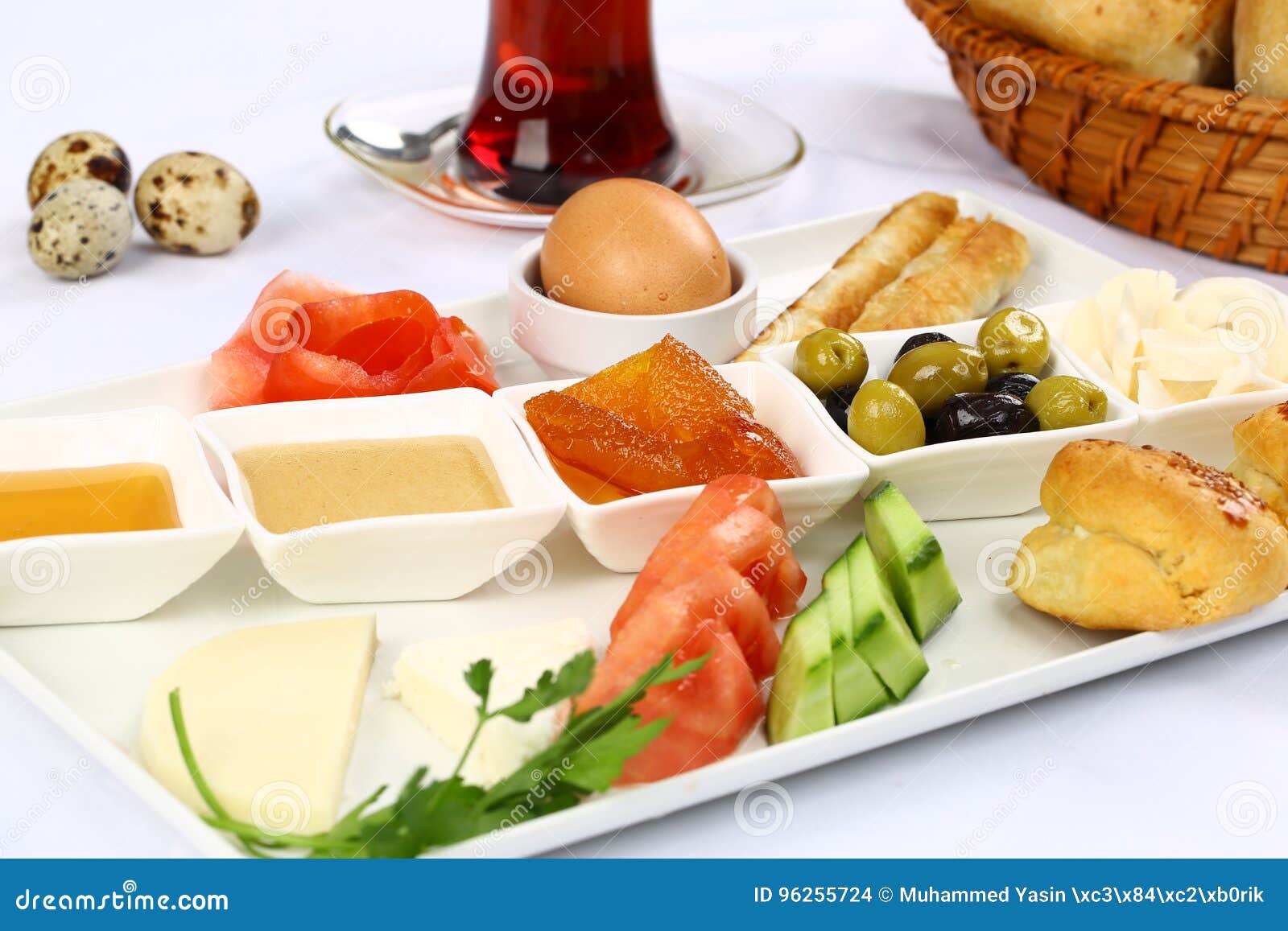 Turkish Breakfast Plate stock photo. Image of diet, cooking - 96255724