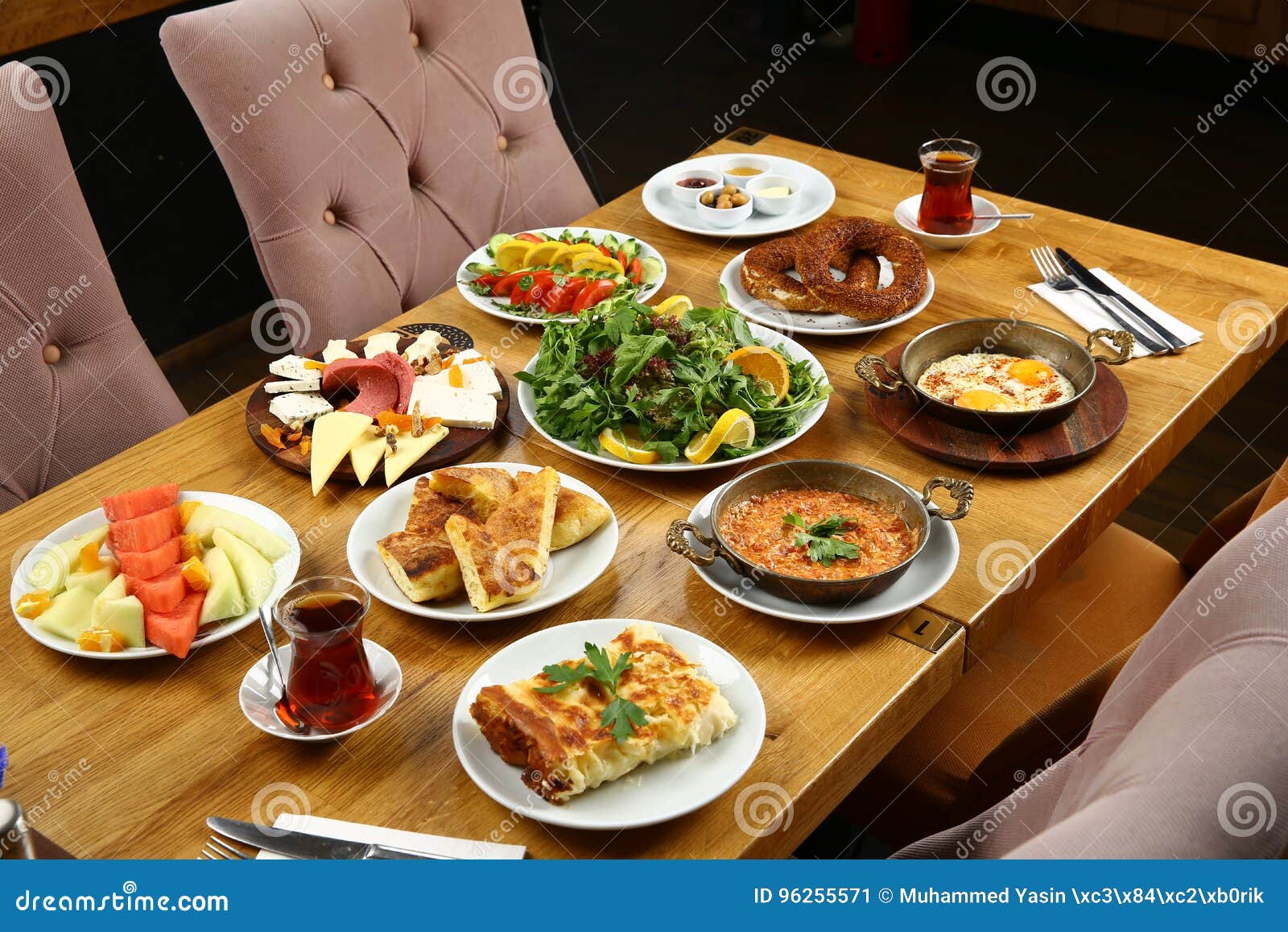 Turkish Breakfast Table stock image. Image of convenience - 96255571