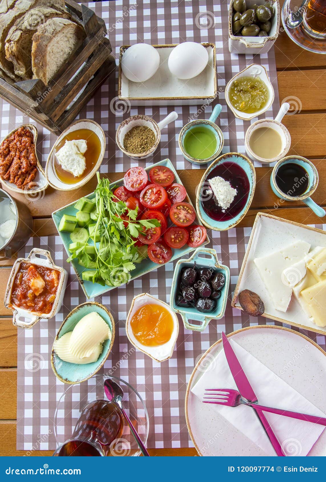 Turkish breakfast stock photo. Image of feta, morning - 120097774