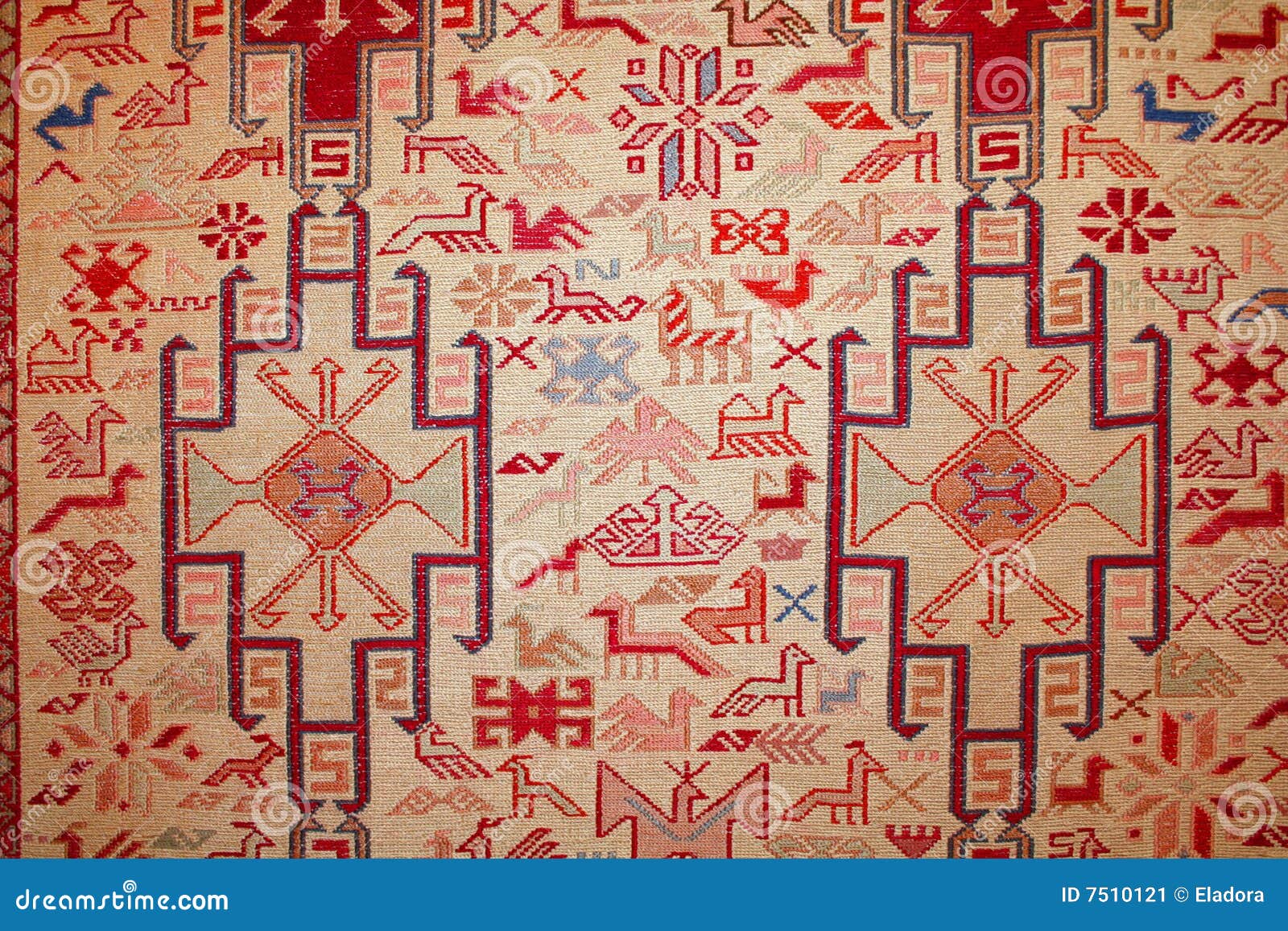 Turkish Carpet with Pattern Stock Image - Image of oriental, geometry ...