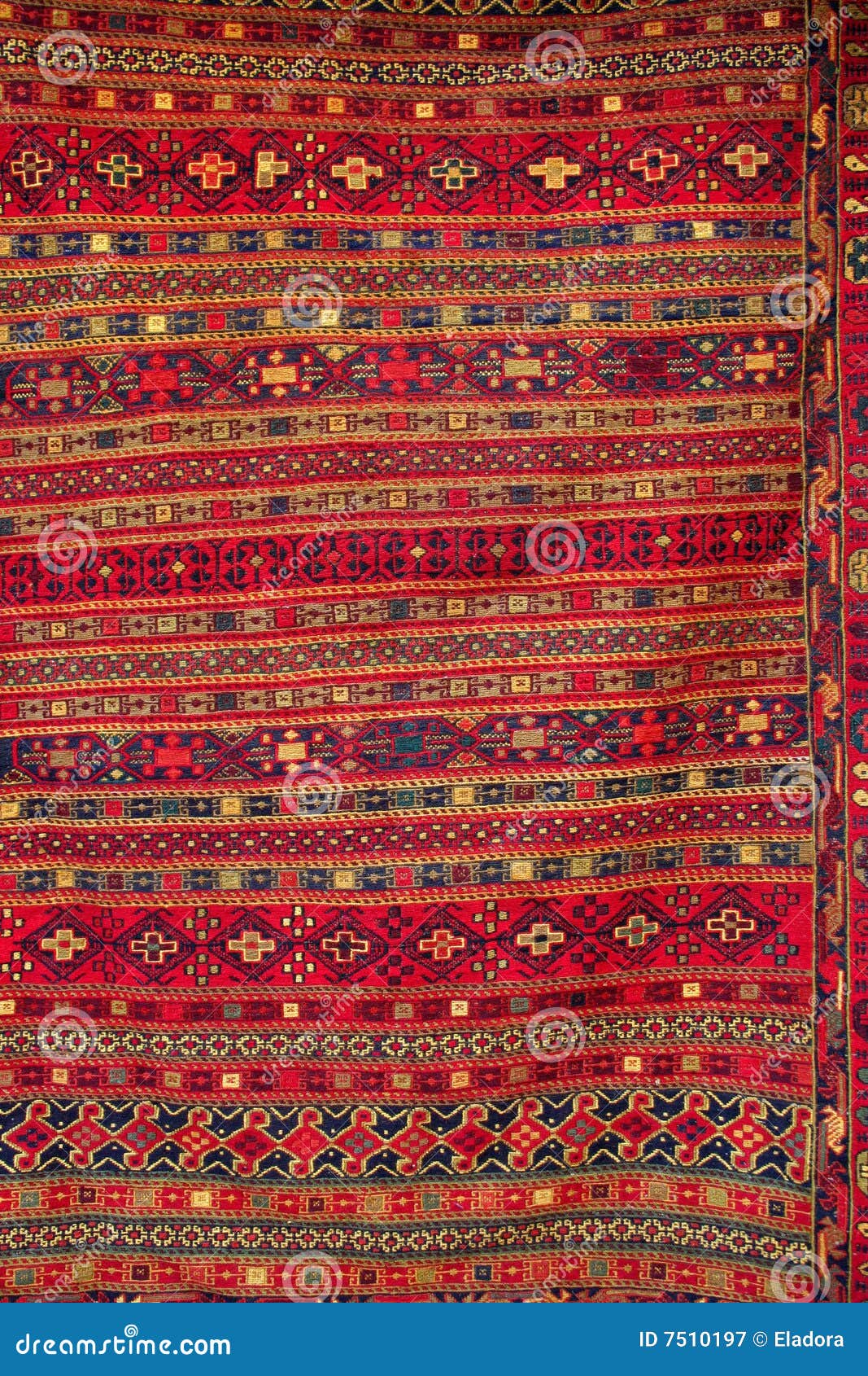 Turkish Carpet with Pattern Stock Image - Image of design, flat: 7510197